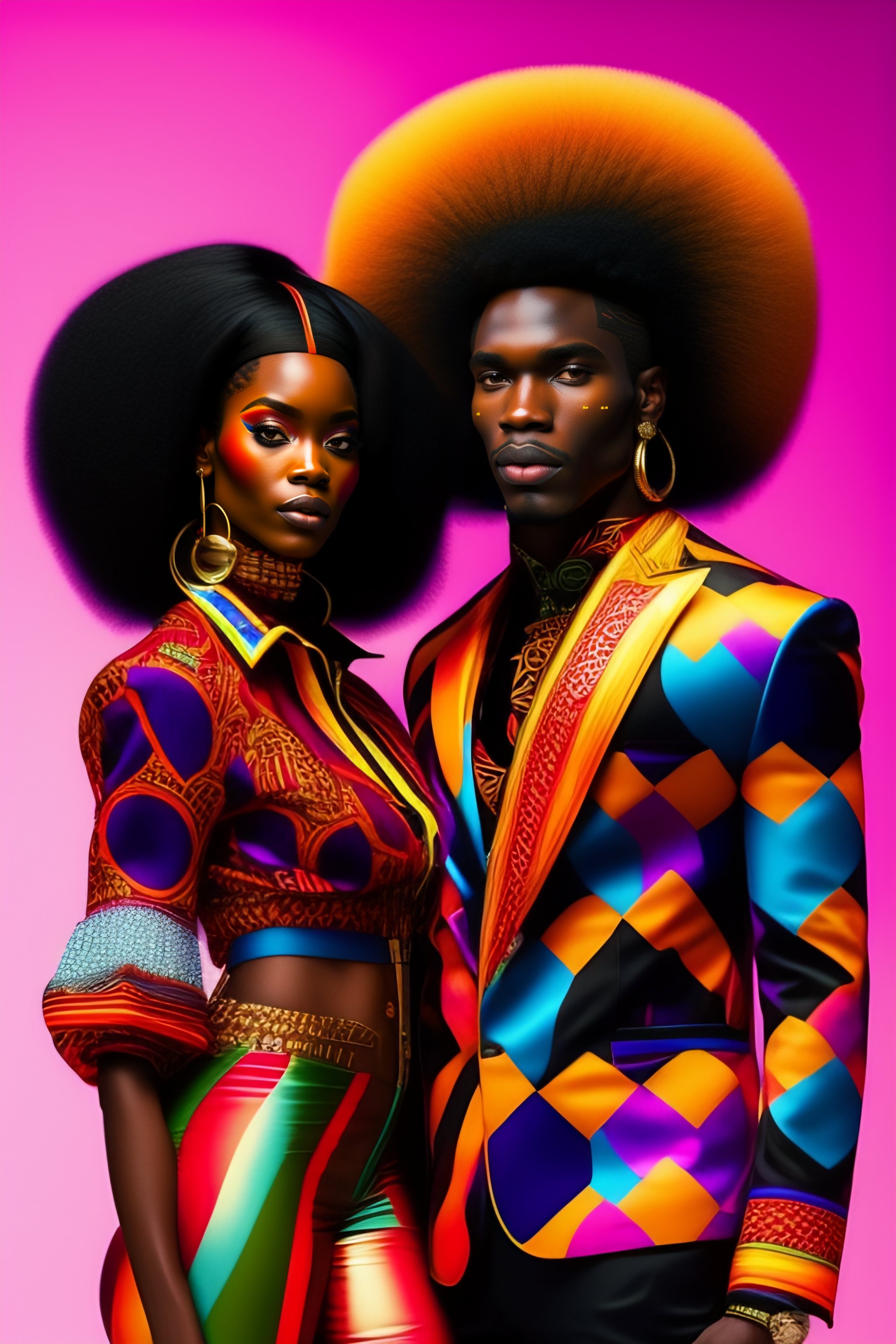 Lexica - Afro dandy, athletic shape, neither man nor monkey, 80's style ...