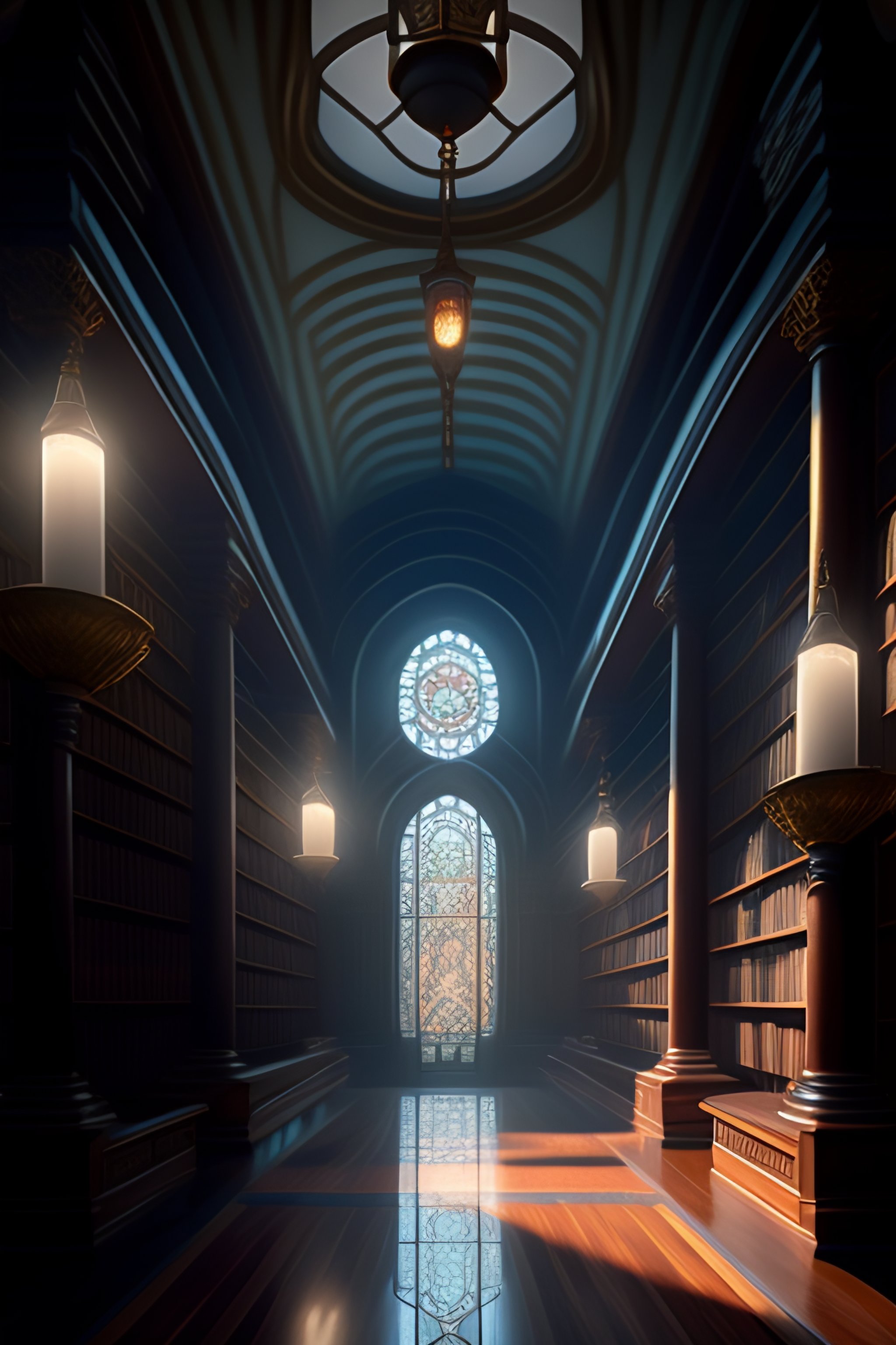 Lexica - Hogwarts school of witchcraft and wizardry library interior ...