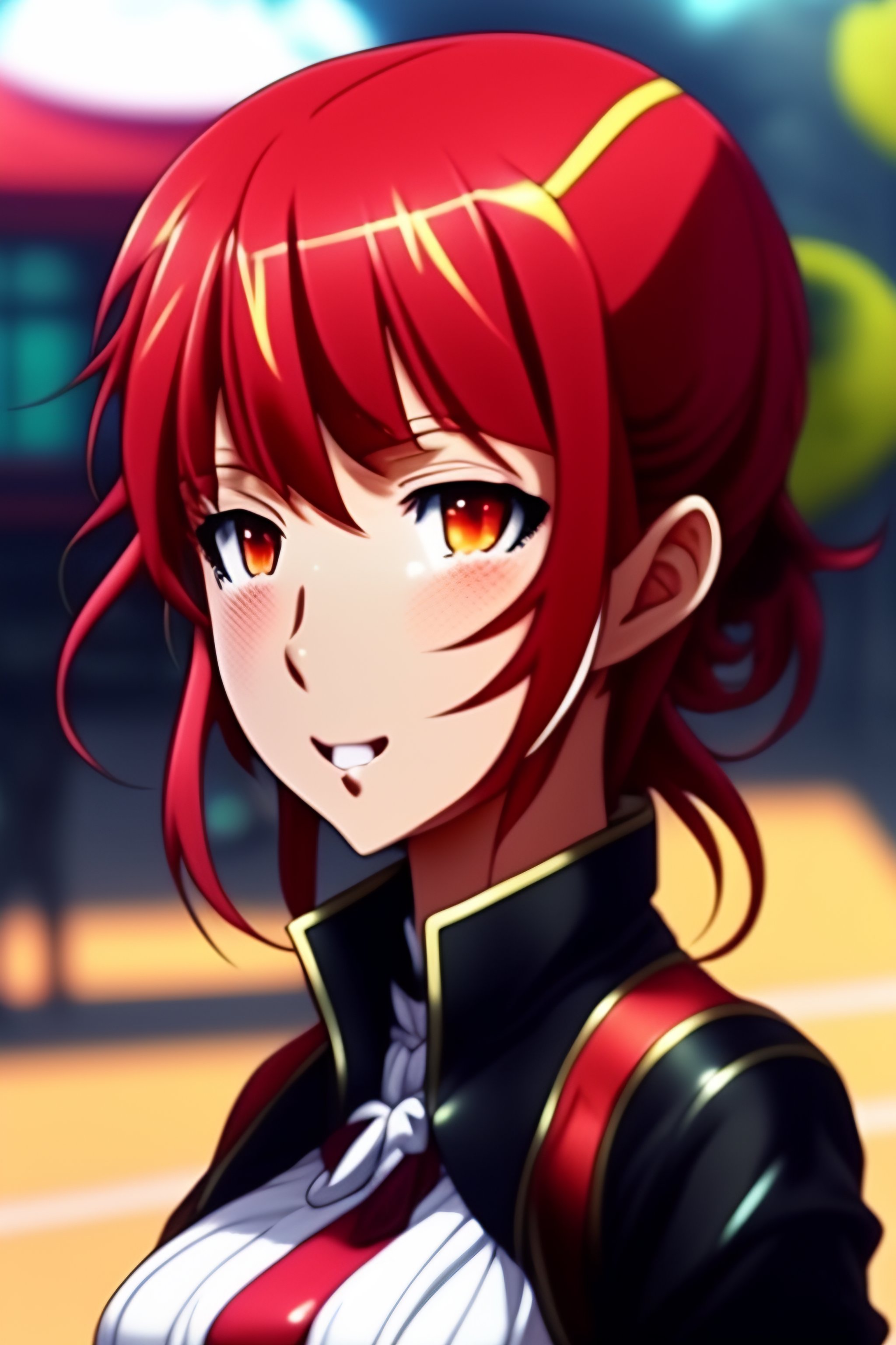 Lexica - Highschool dxd, red hair, slime, poke