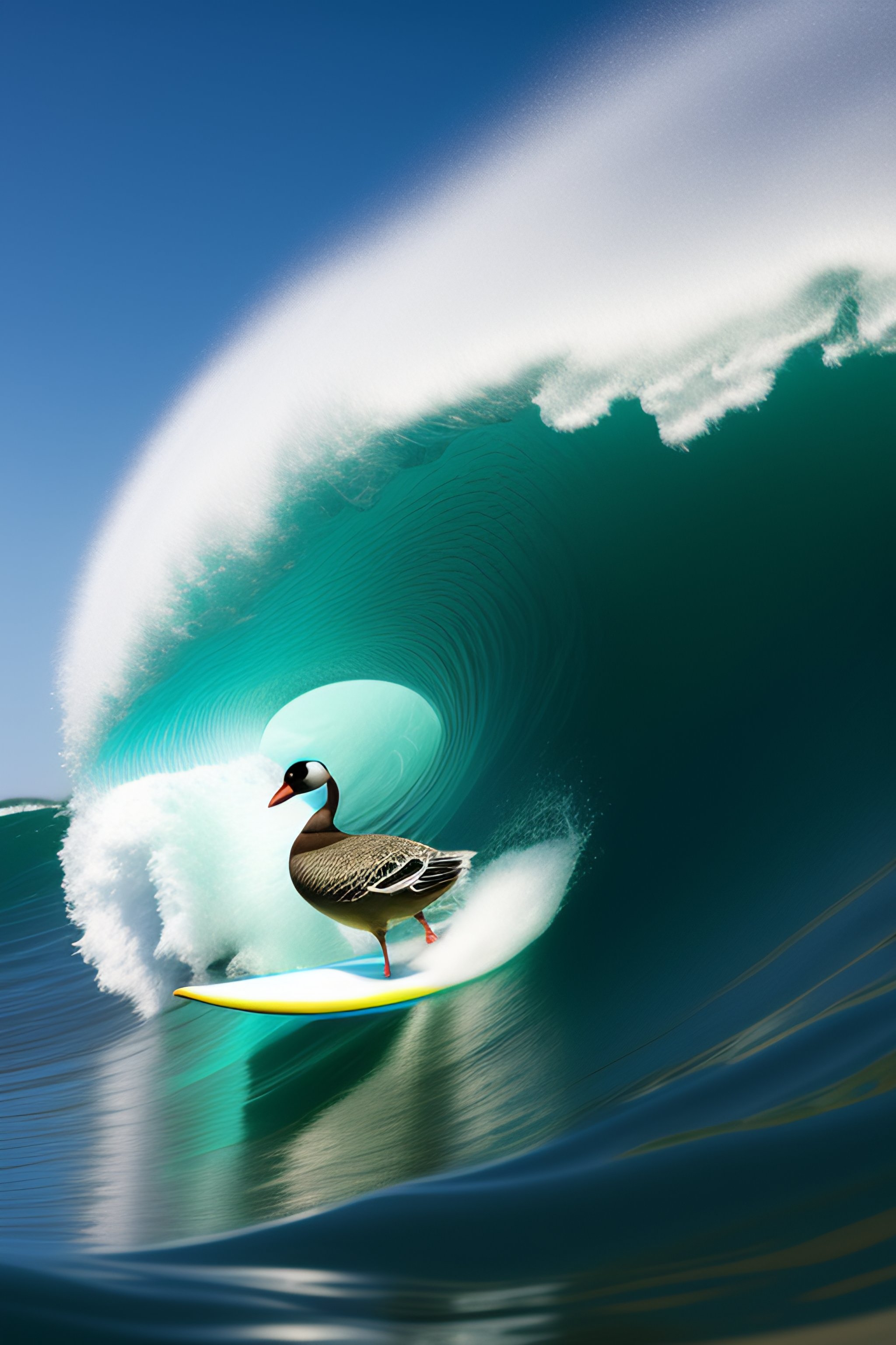 Lexica - A cool goose surfing the cyberweb