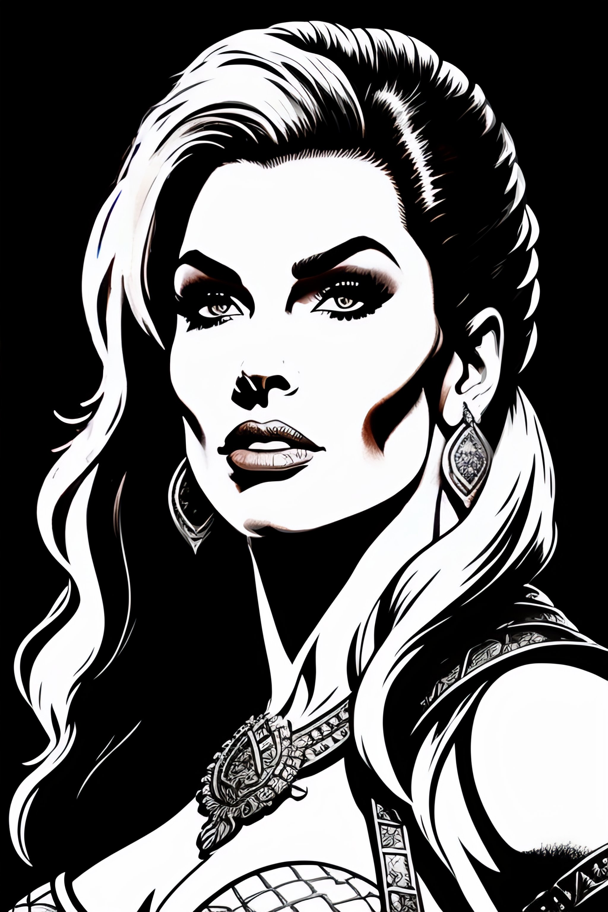 Lexica - Alison Tyler, female barbarian, Necromunda, WH40k, sideview ...