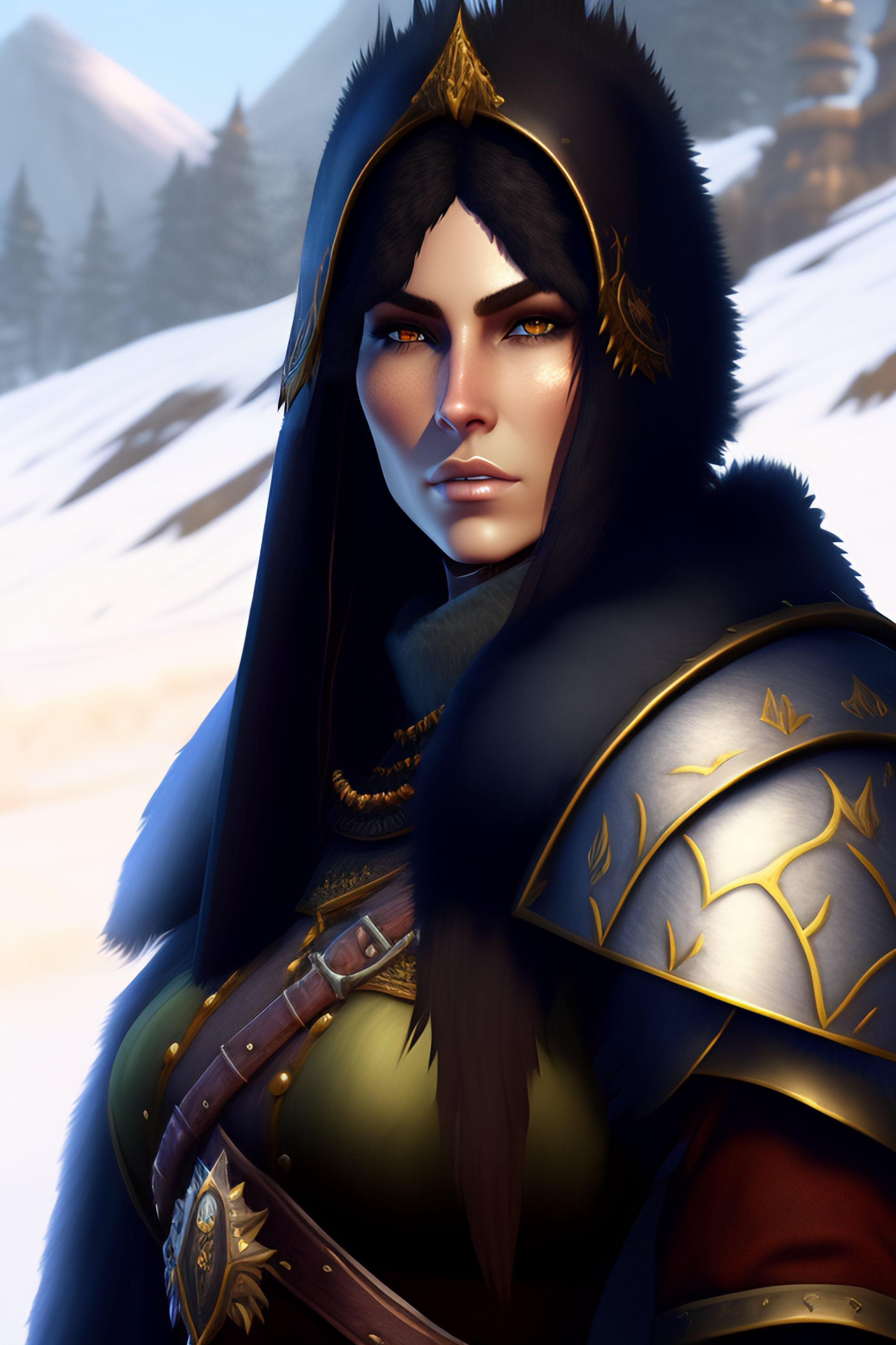 Lexica - Peasant, low class, rough features, fur armor, death knight ...