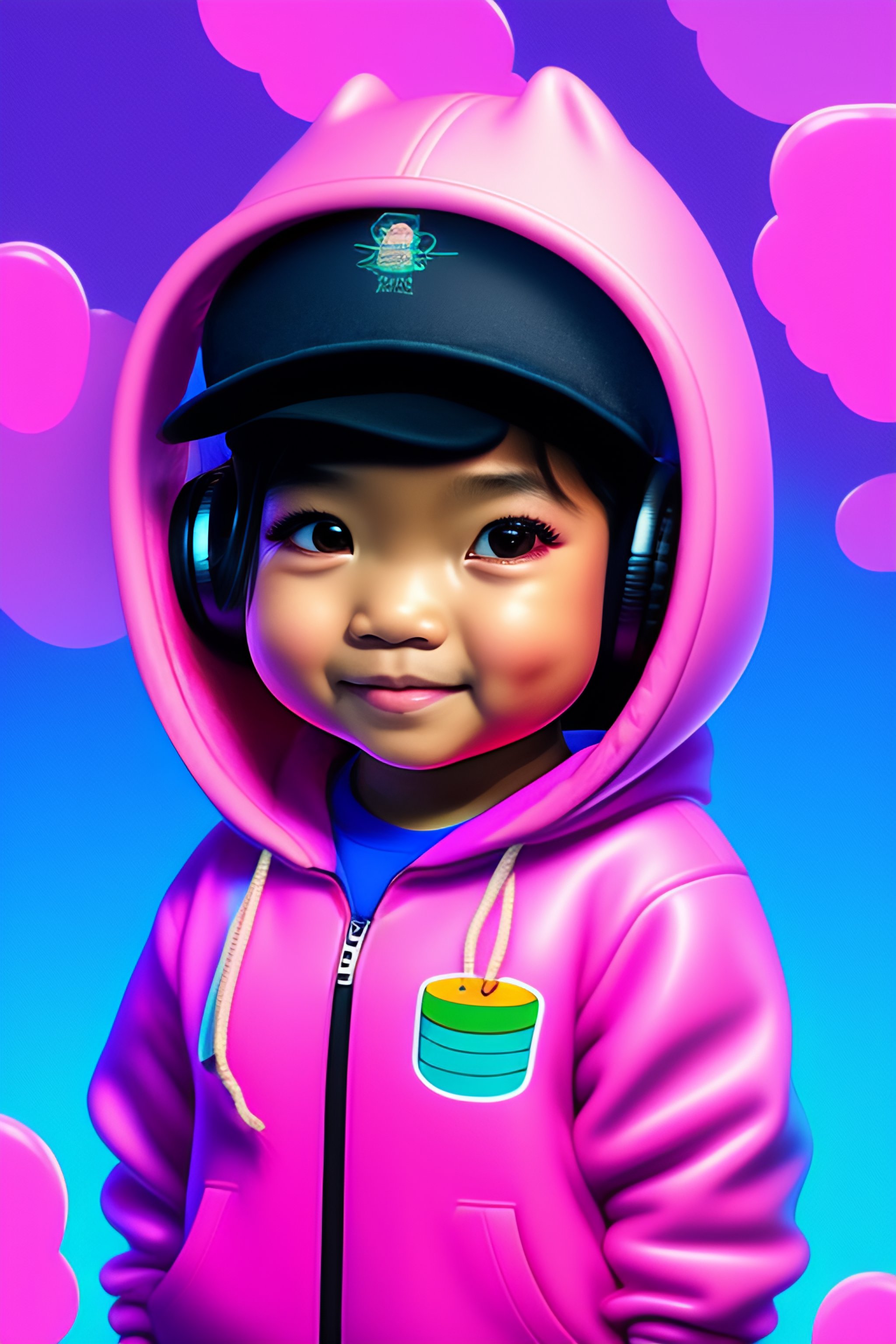 Lexica - Peppa Pig as twitch streamer jessamessa, speaking into a ...