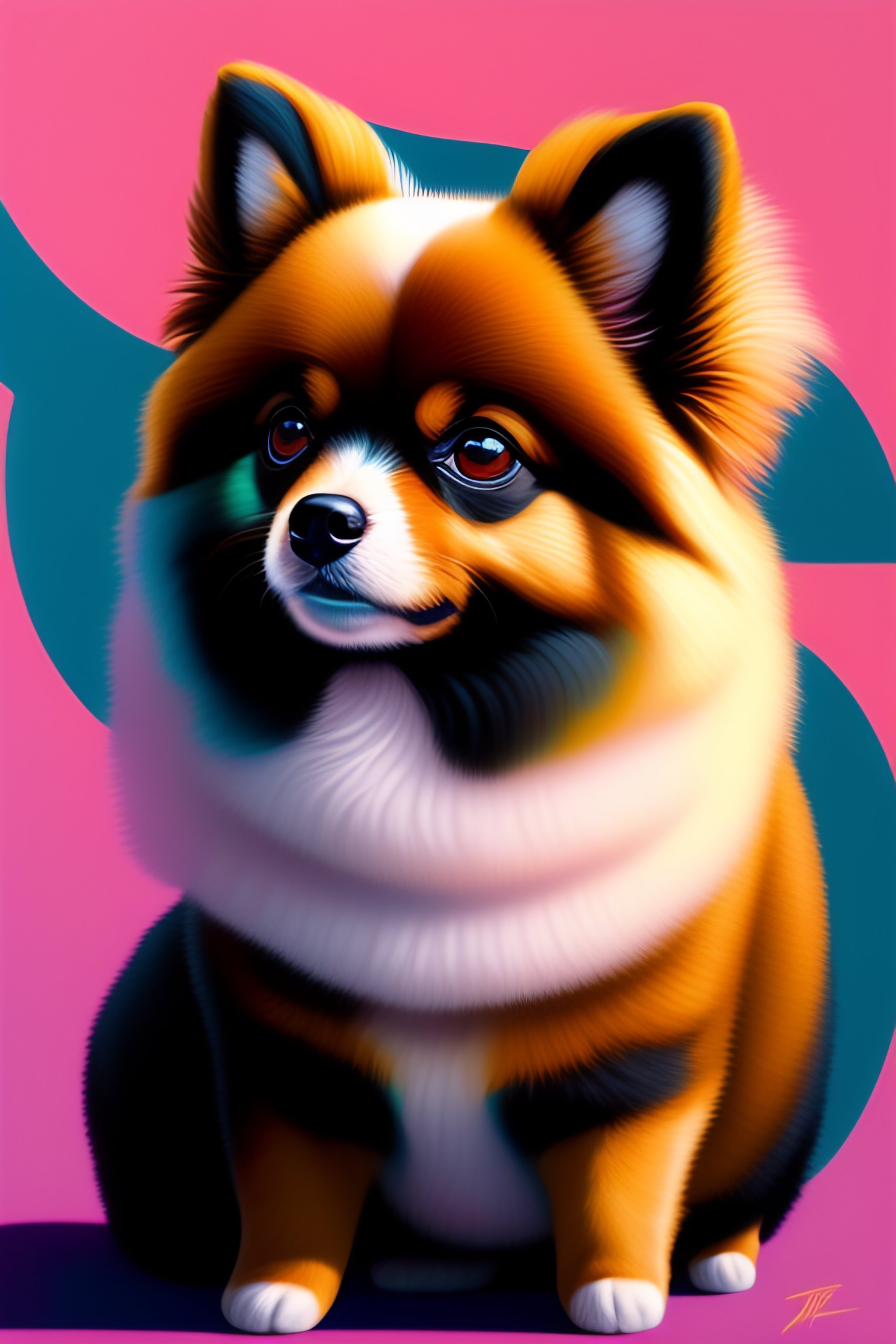 Lexica - A BEAUTIFUL Princess Pomeranian by Tristan Eaton, victo ngai ...