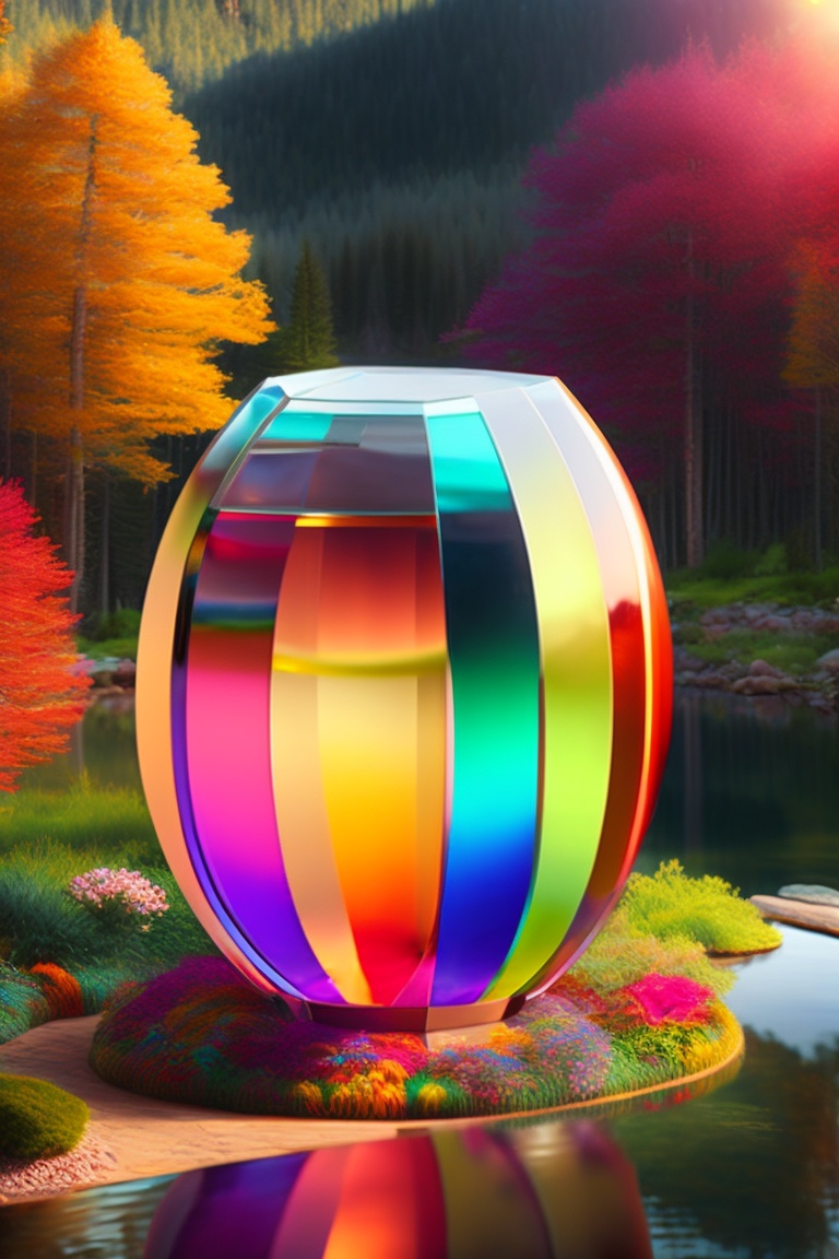 Lexica - Showcase the stunning glade with the Rainbow Crystal at its ...
