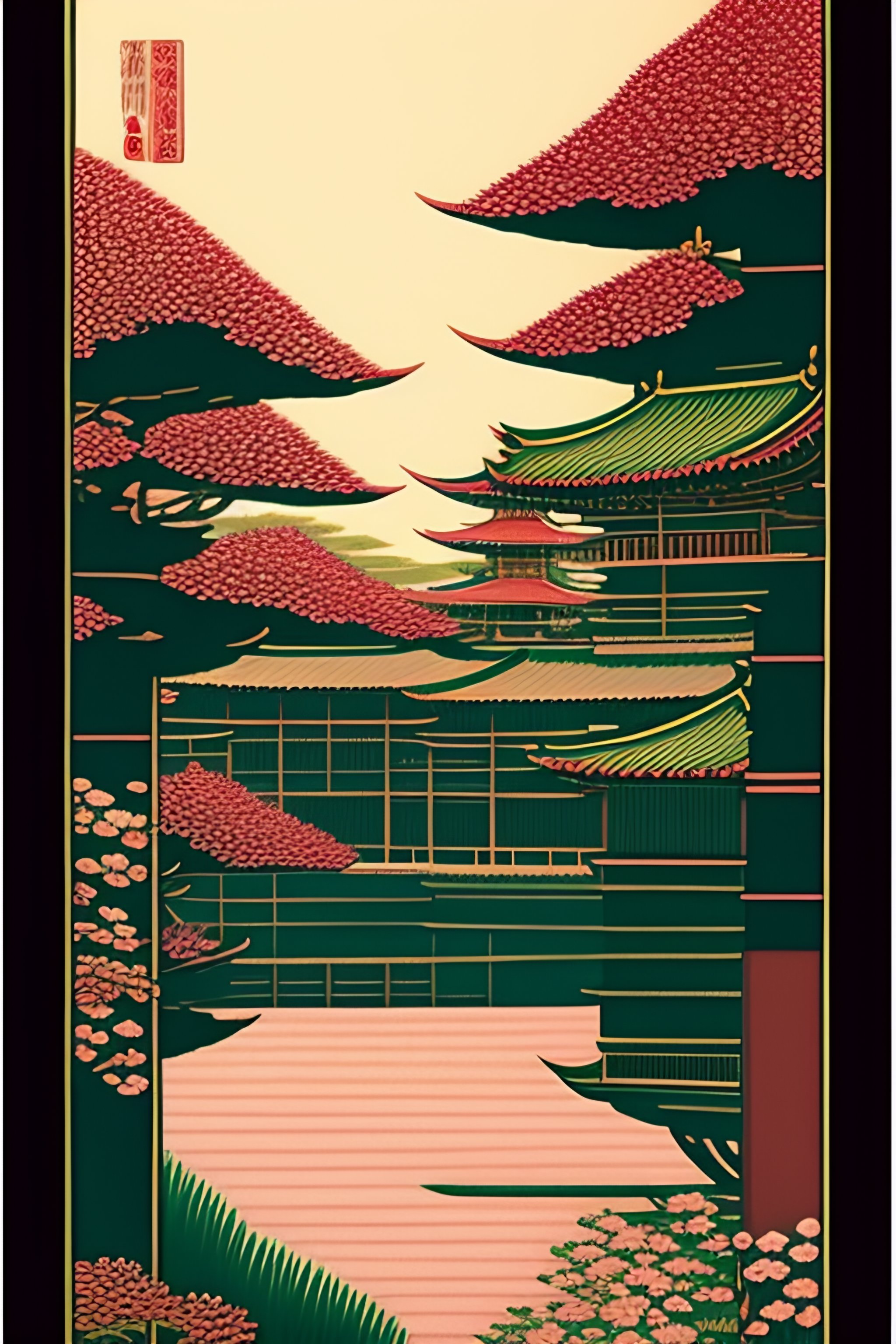 Lexica - 2D artwork Woodblock print by Taguchi Tomoki, Yatsuo no ...