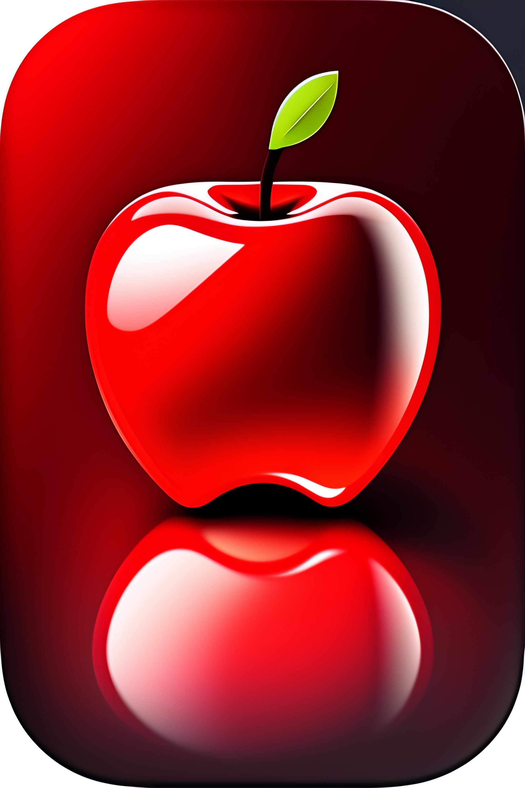 Lexica - Red Apple Icon Game background: white