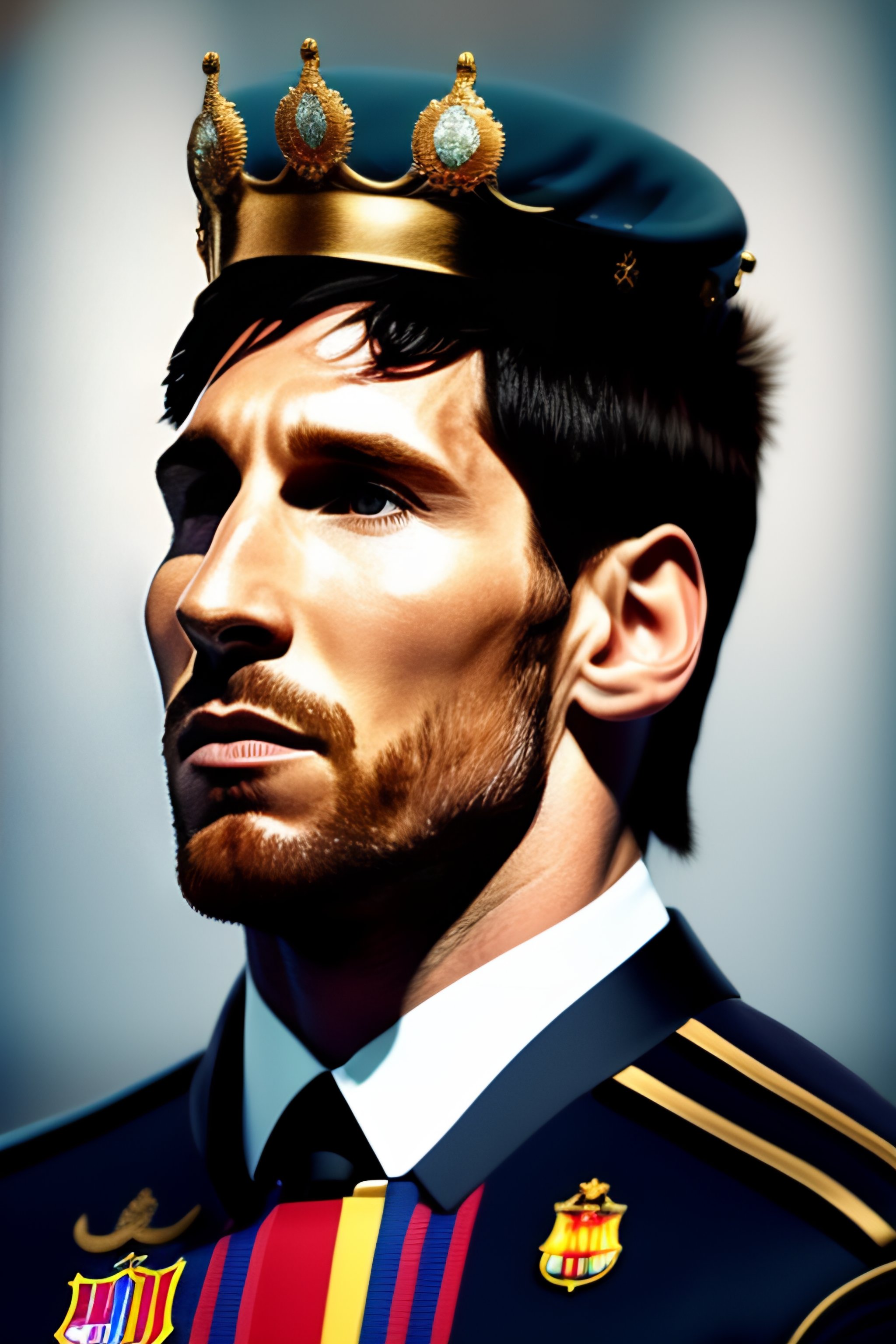 Lexica - Lionel messi wearing the imperial state crown