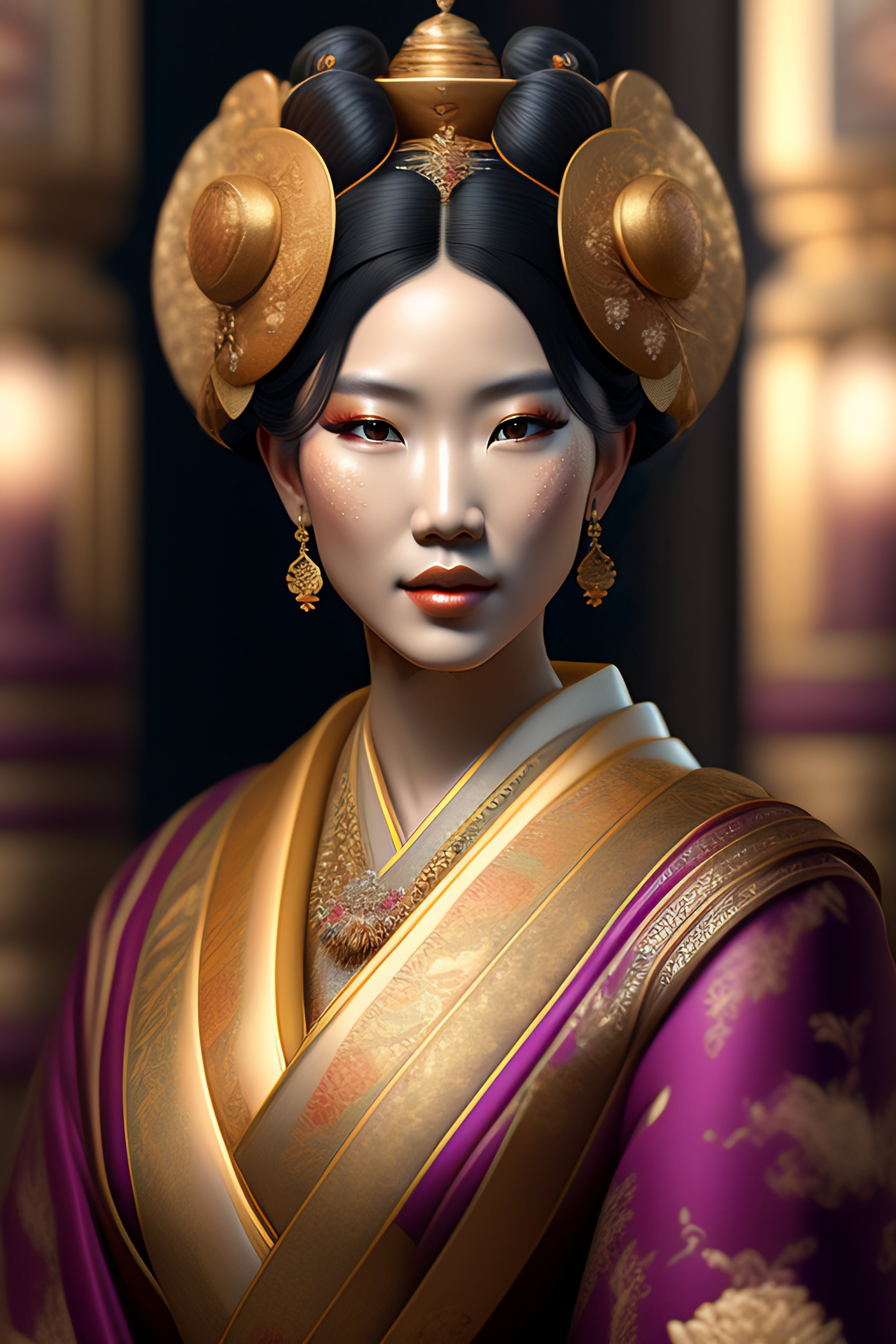 Lexica - Portrait of a ornate porcelain geisha by Artgerm, Ferdinand ...