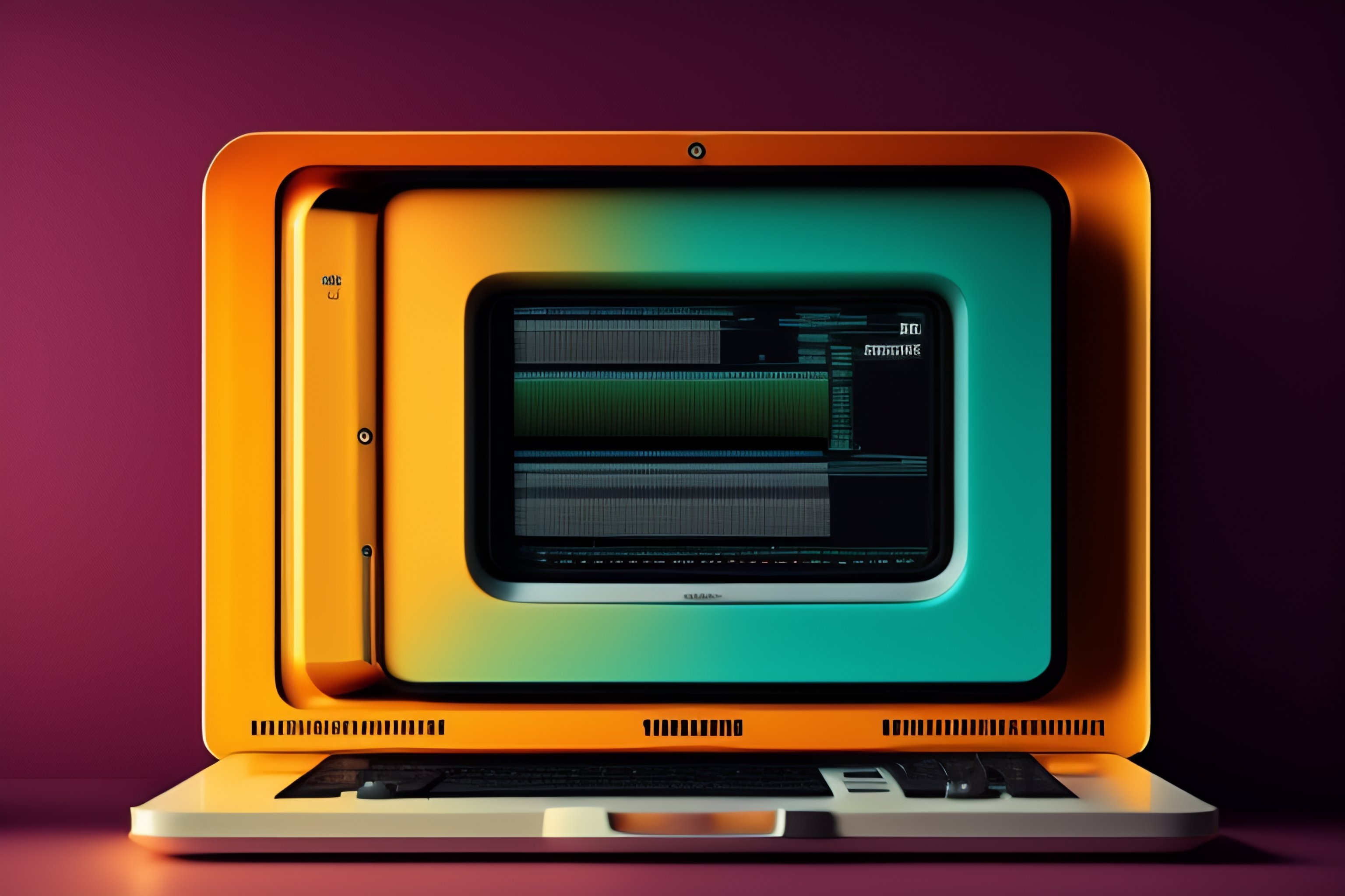 Lexica - Retro Poster, hipster programmer laptop