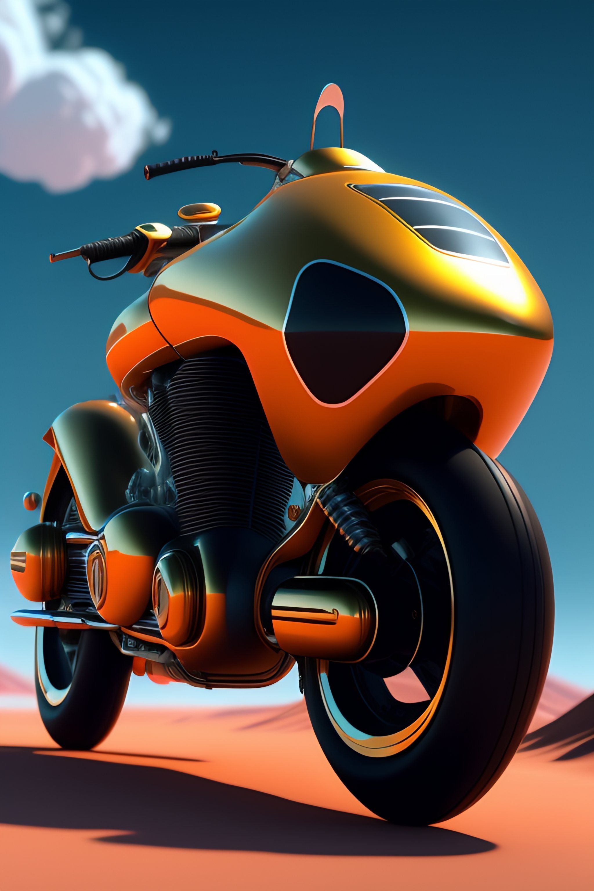 Lexica - Ultra retrofuturistX-treme GN64 motorcycle Designed by ...
