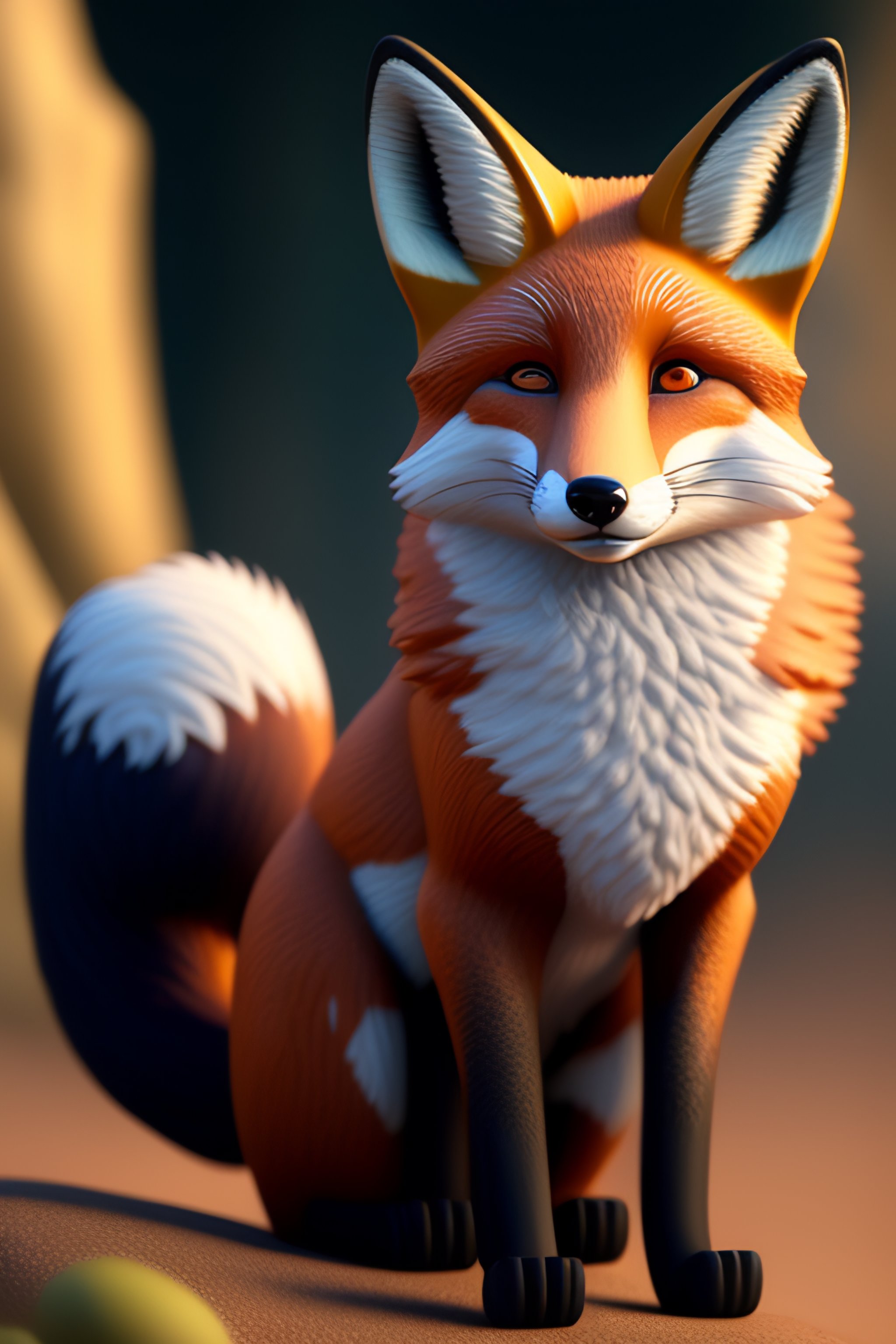 Lexica - An animated fox who's a police officer