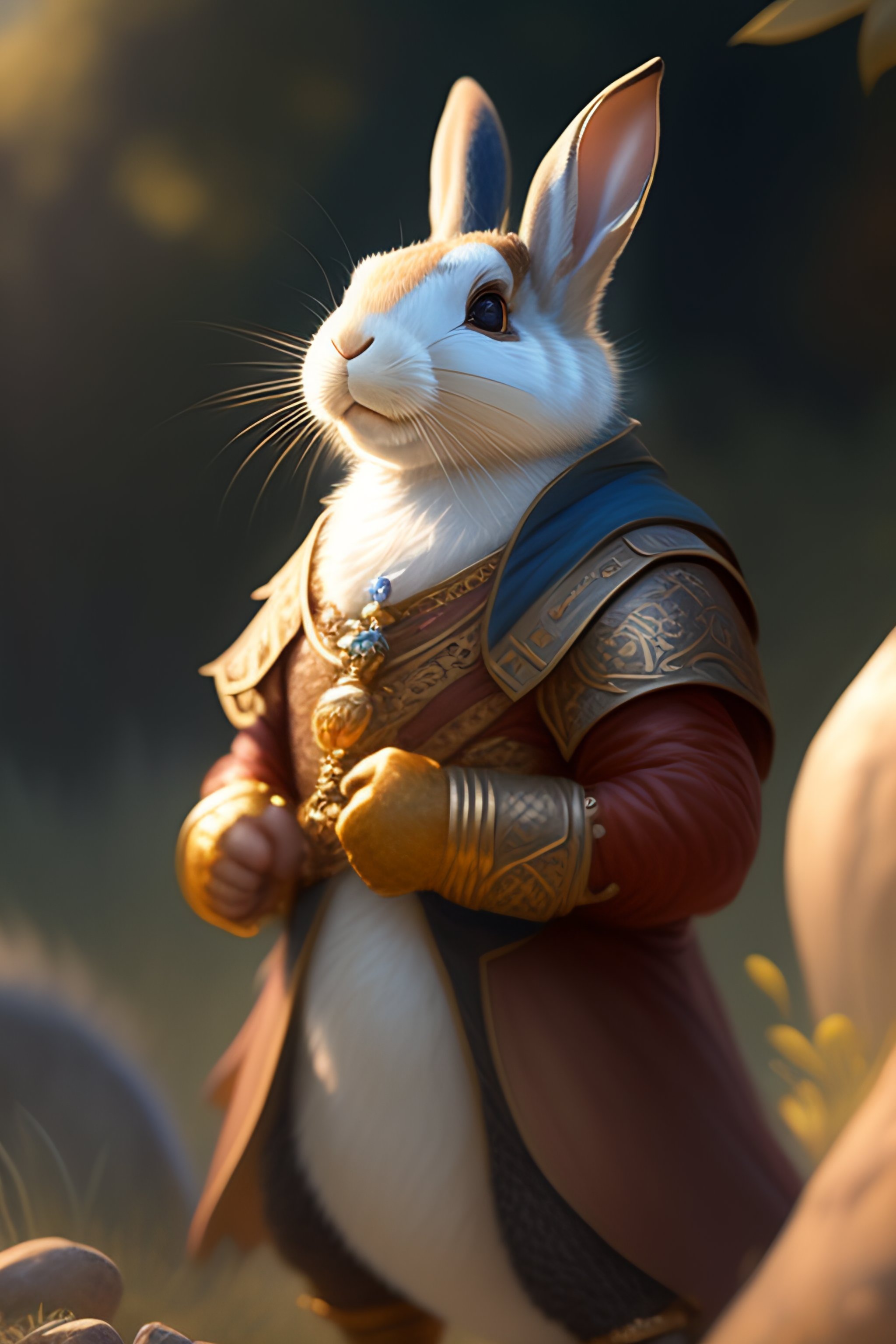 Lexica - A detailed portrait of dancing rabbit giving thumbs up ...