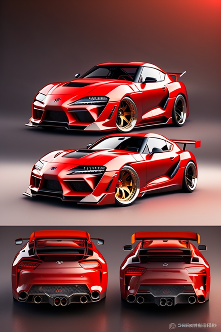 Lexica - Photo of red Supra , black wheels bbs, highly detailed ...