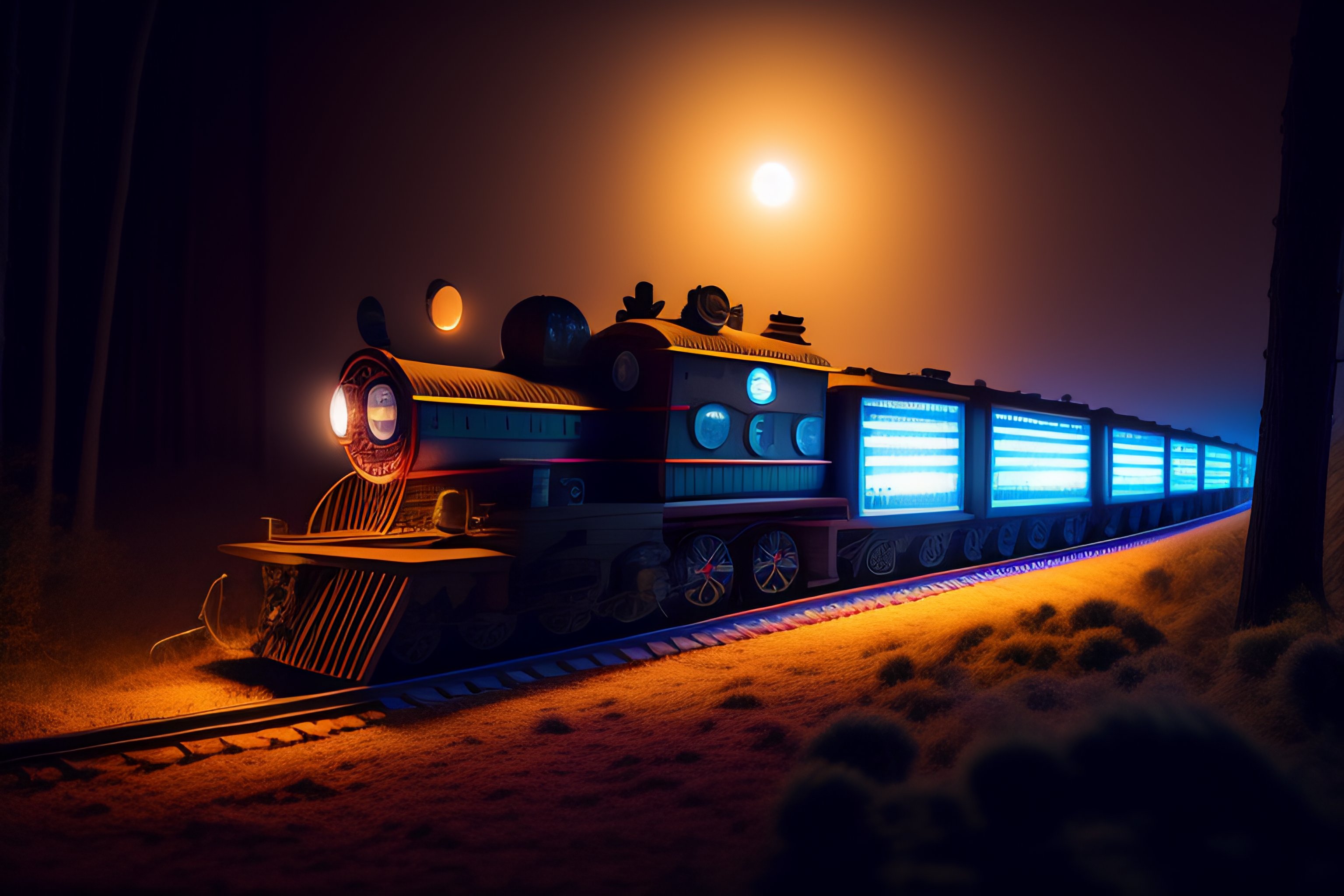 Lexica - Hyperdetailed cinematic portrait of an evil spider-train ...