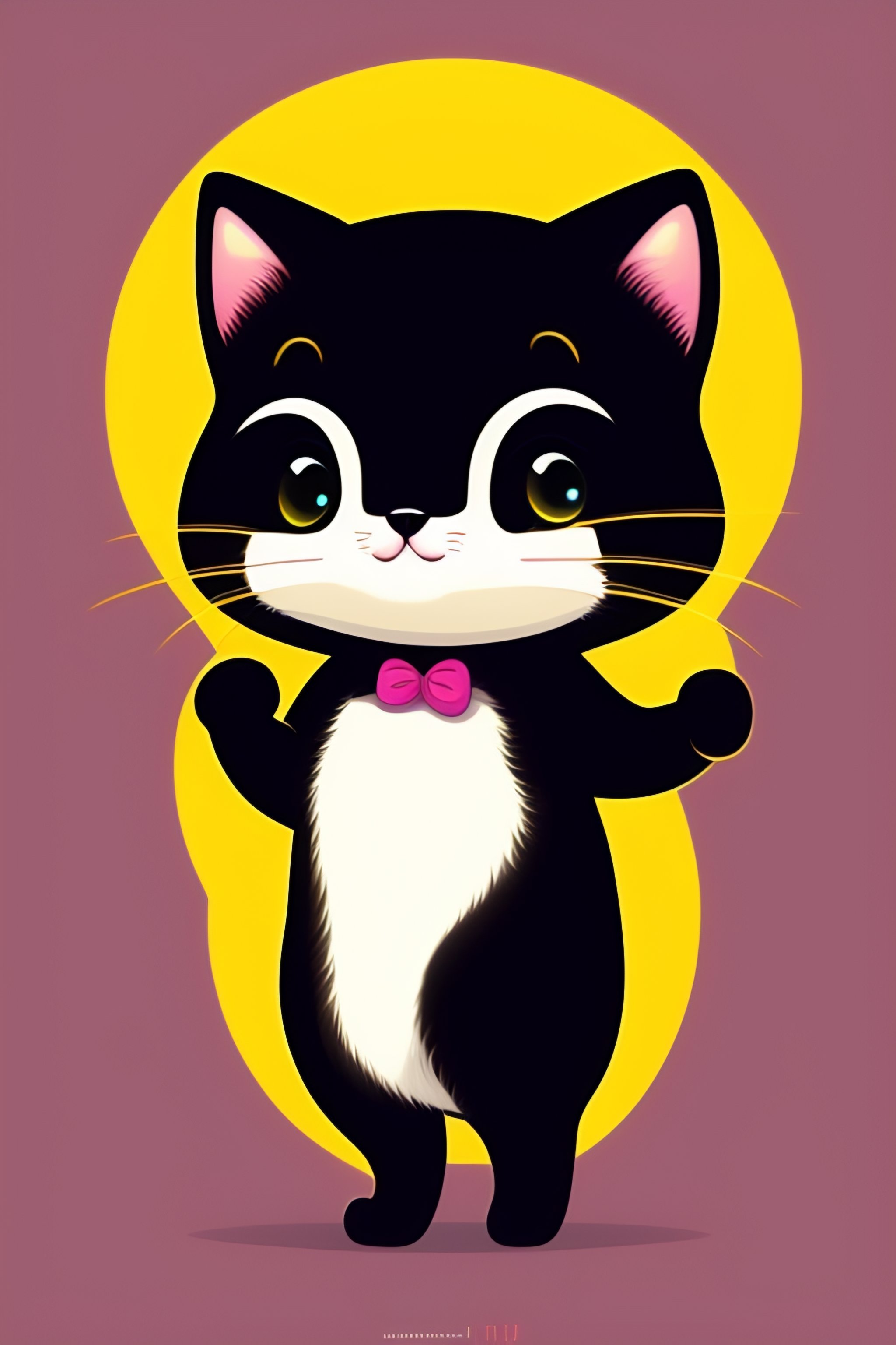 Lexica - Cute chibi cat dancing