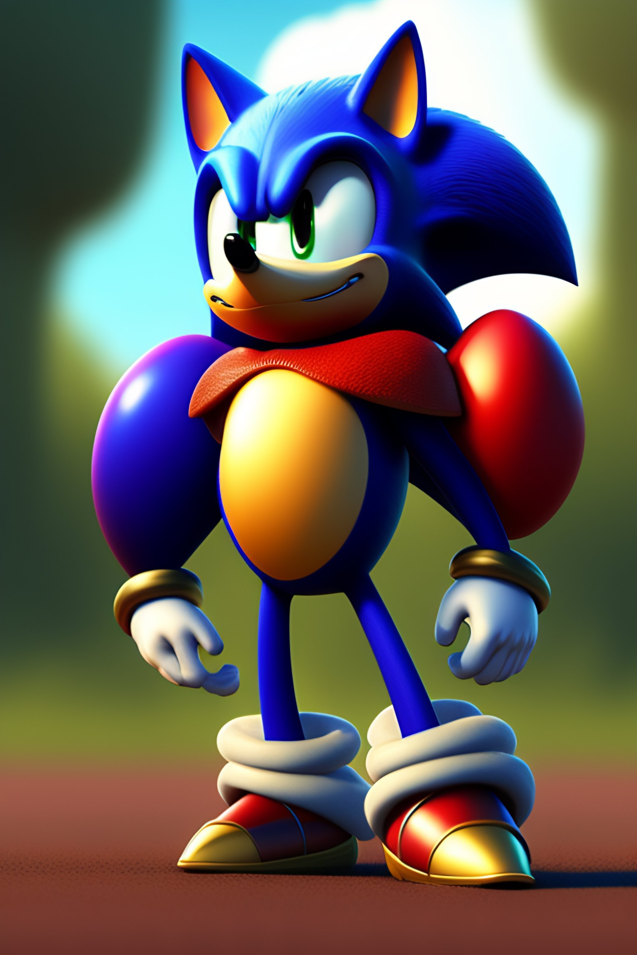 Lexica - Sonic the hedgehog dressed as a ladybug