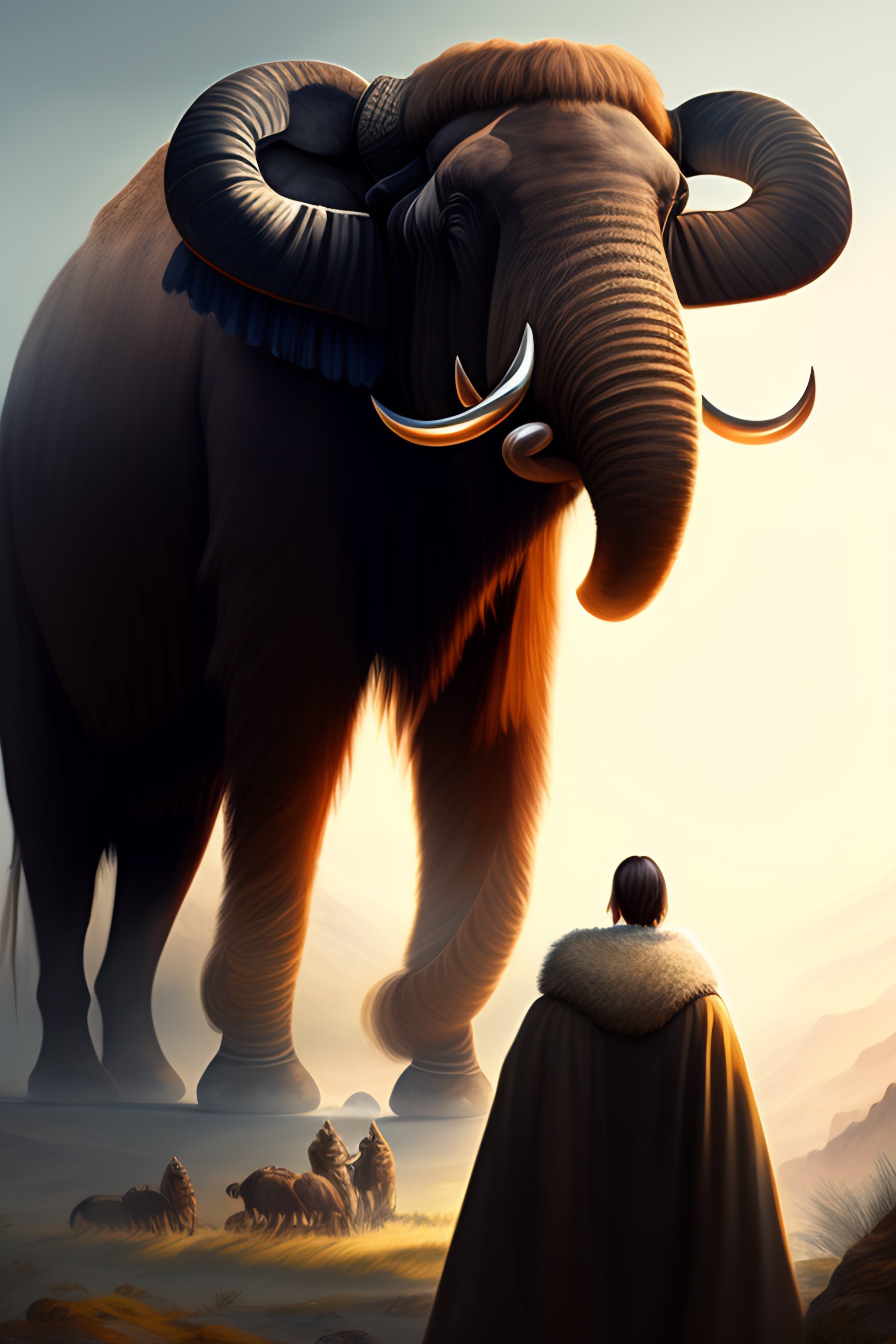 Lexica - Prehistoric mammoth, super powers,elegant, highly detailed ...