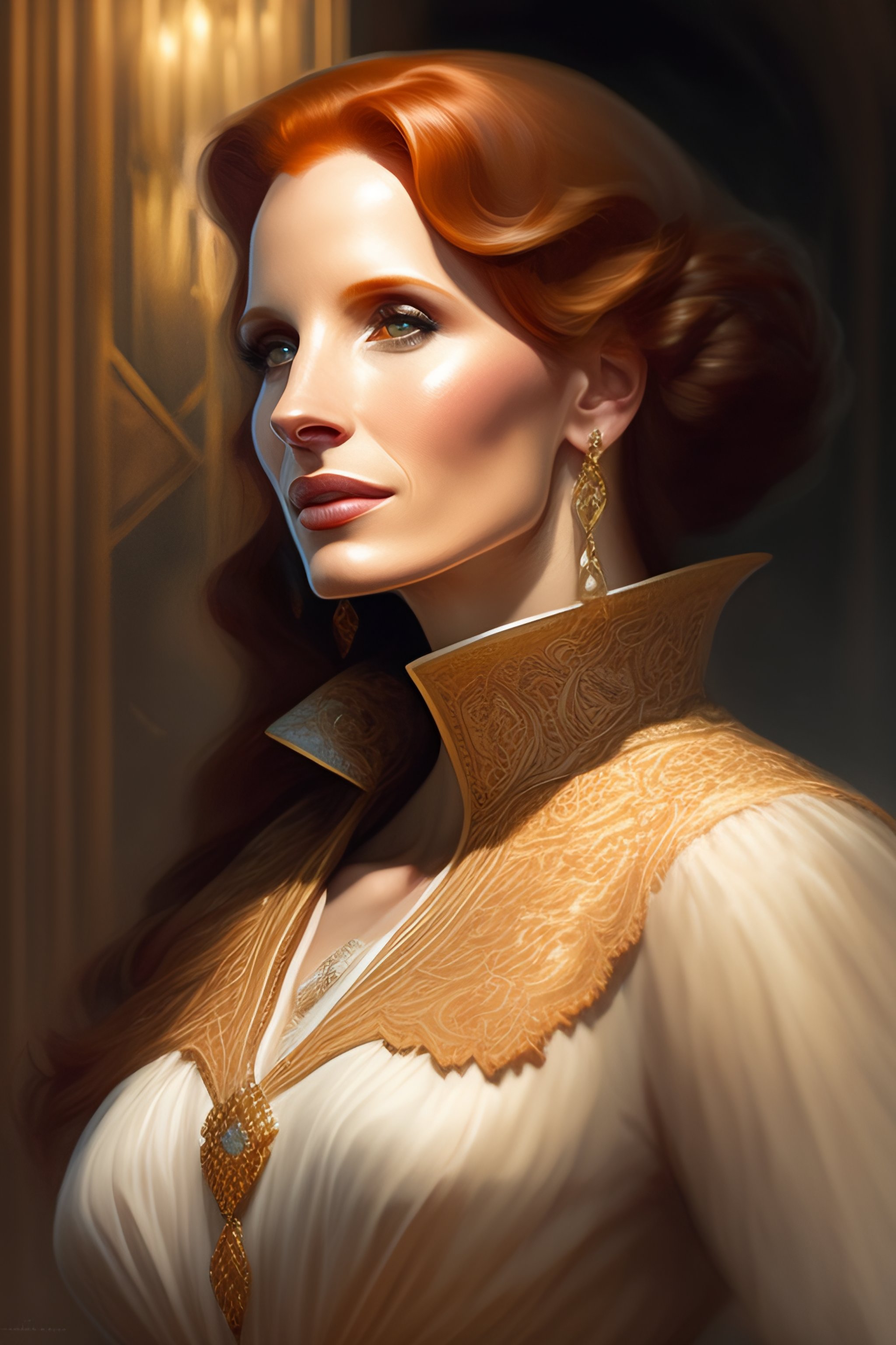 Lexica - Portrait Jessica Chastain as Sherlock Holmes, highly detailed ...