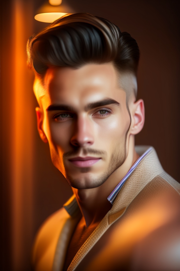 Lexica - This handsome man has a strong and sharp personality, where ...