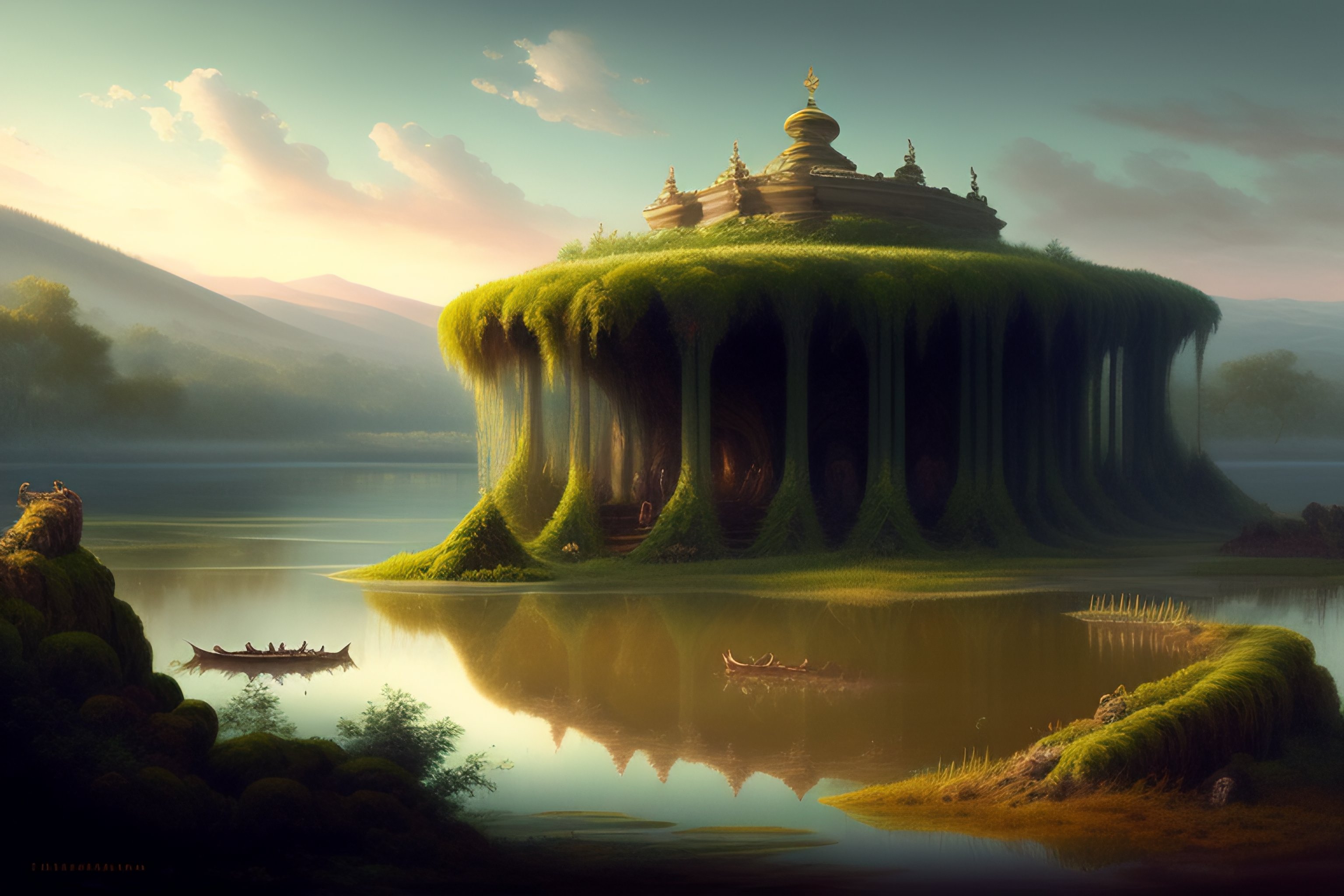 Lexica - The lernaean hydra with ten heads in the swamp