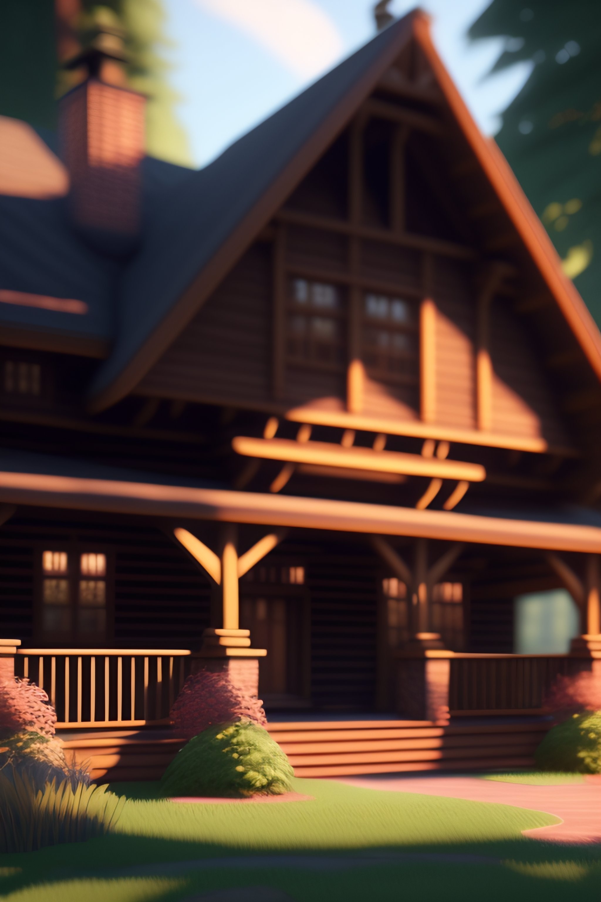 Lexica - Peaceful wooden mansion, interior, unreal engine 5 tech demo ...