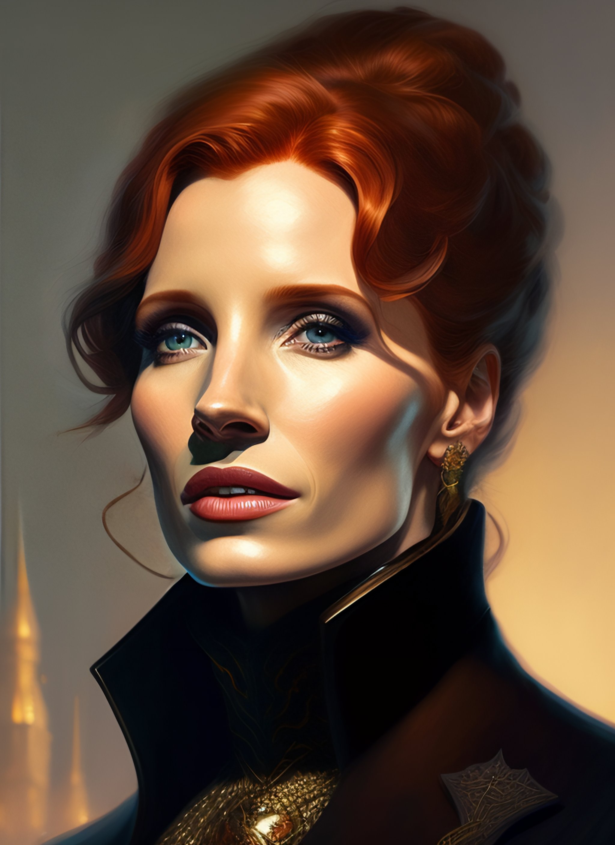 Lexica - Jessica Chastain as Sherlock Holmes, highly detailed, marvel ...