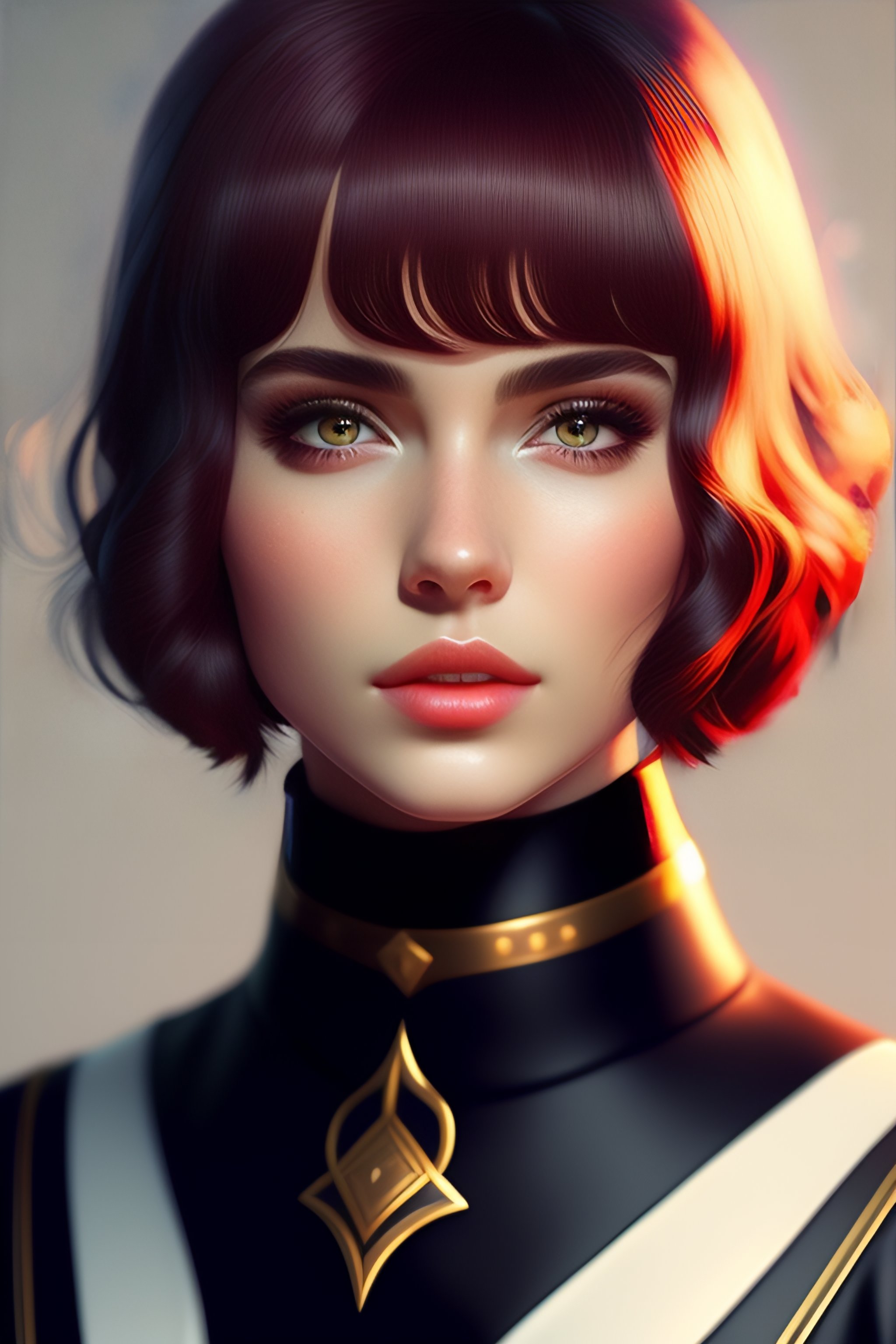 Lexica - Mathilda, cute girl, short silky hair, velvet, kitty ears ...