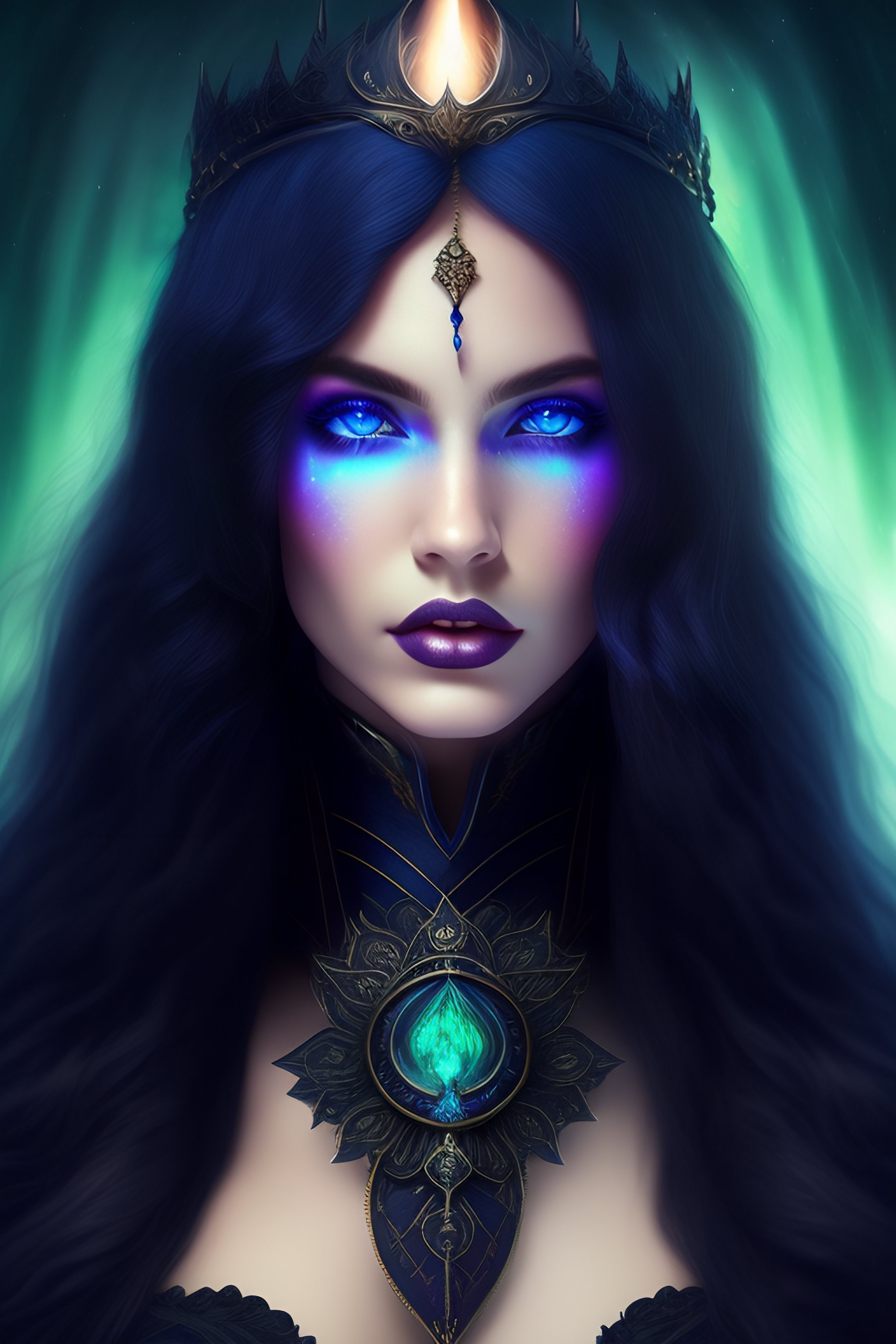 Lexica - A gothic style of a wednesday girl a dark mage warrior with ...
