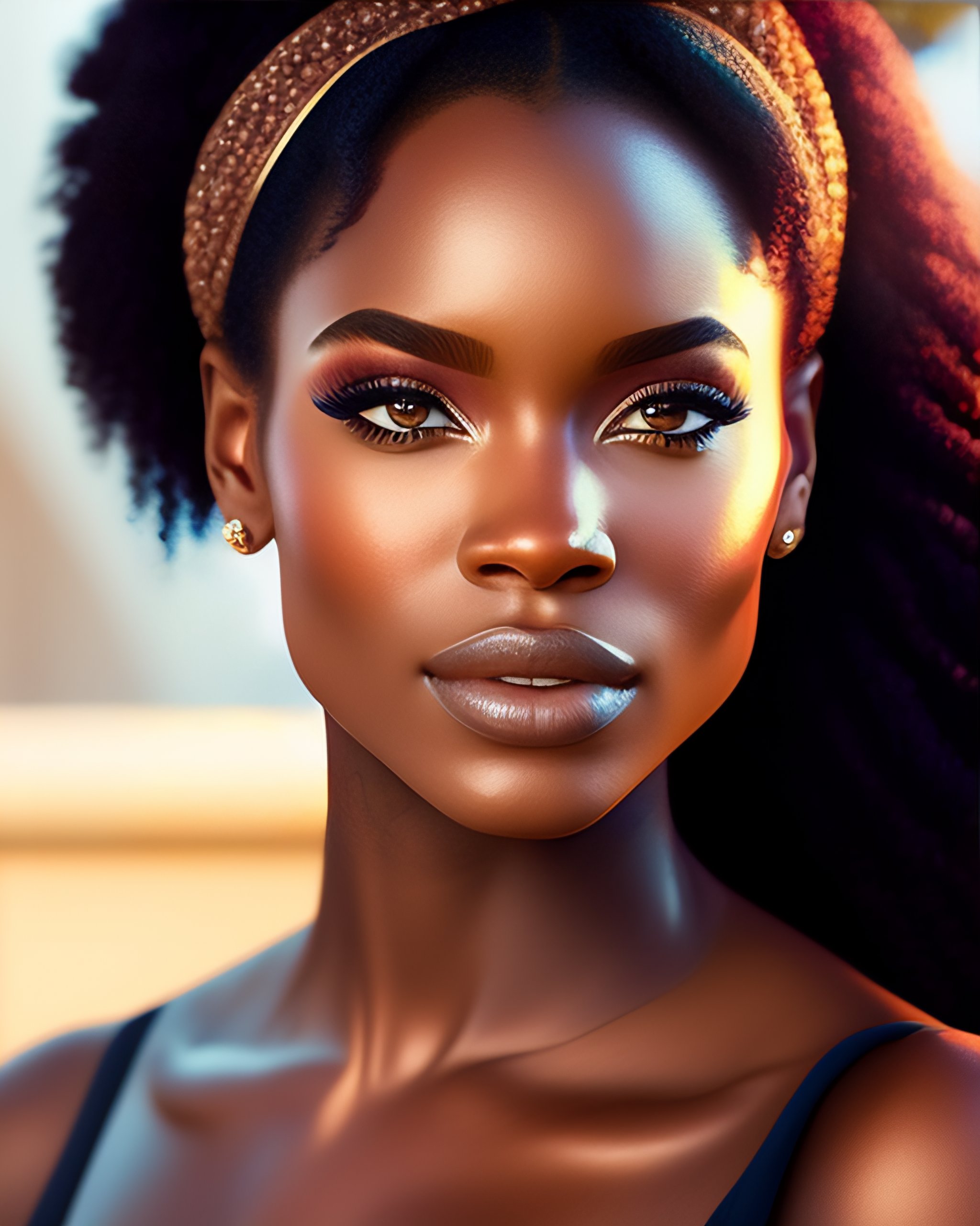 Lexica - Gorgeous disney princess american Afro , professionally ...