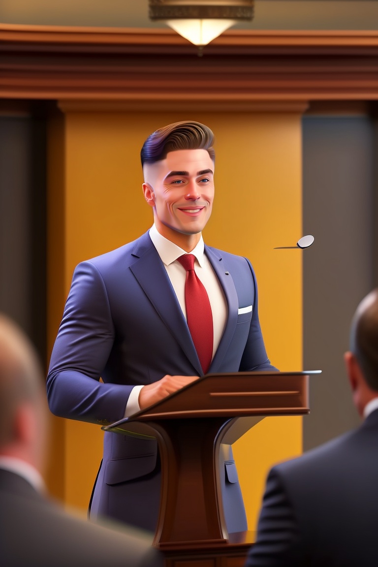 Lexica - "A realistic, dignified, and charming man wearing a suit is ...