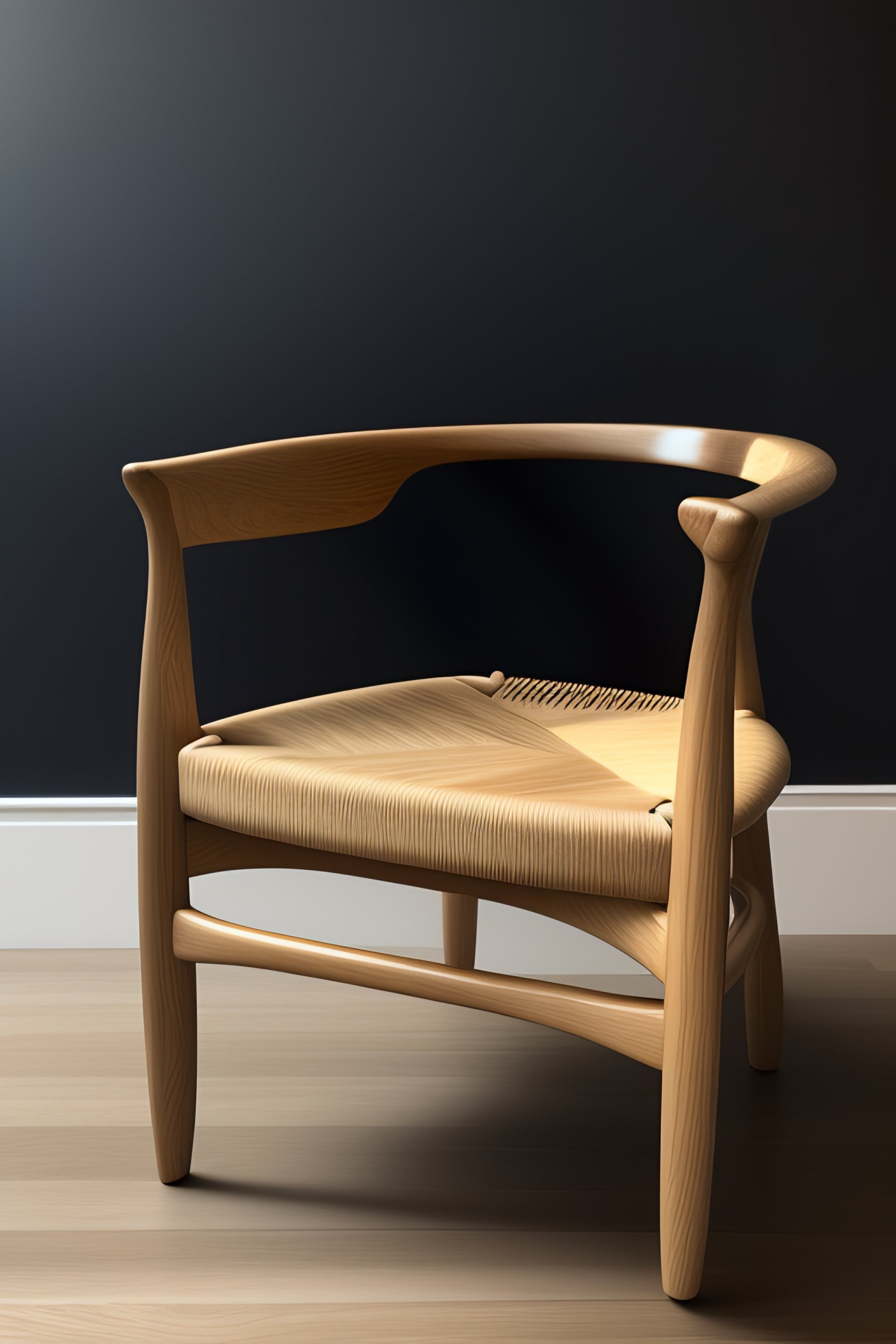 Lexica - Modern and simple oak wood arm chair