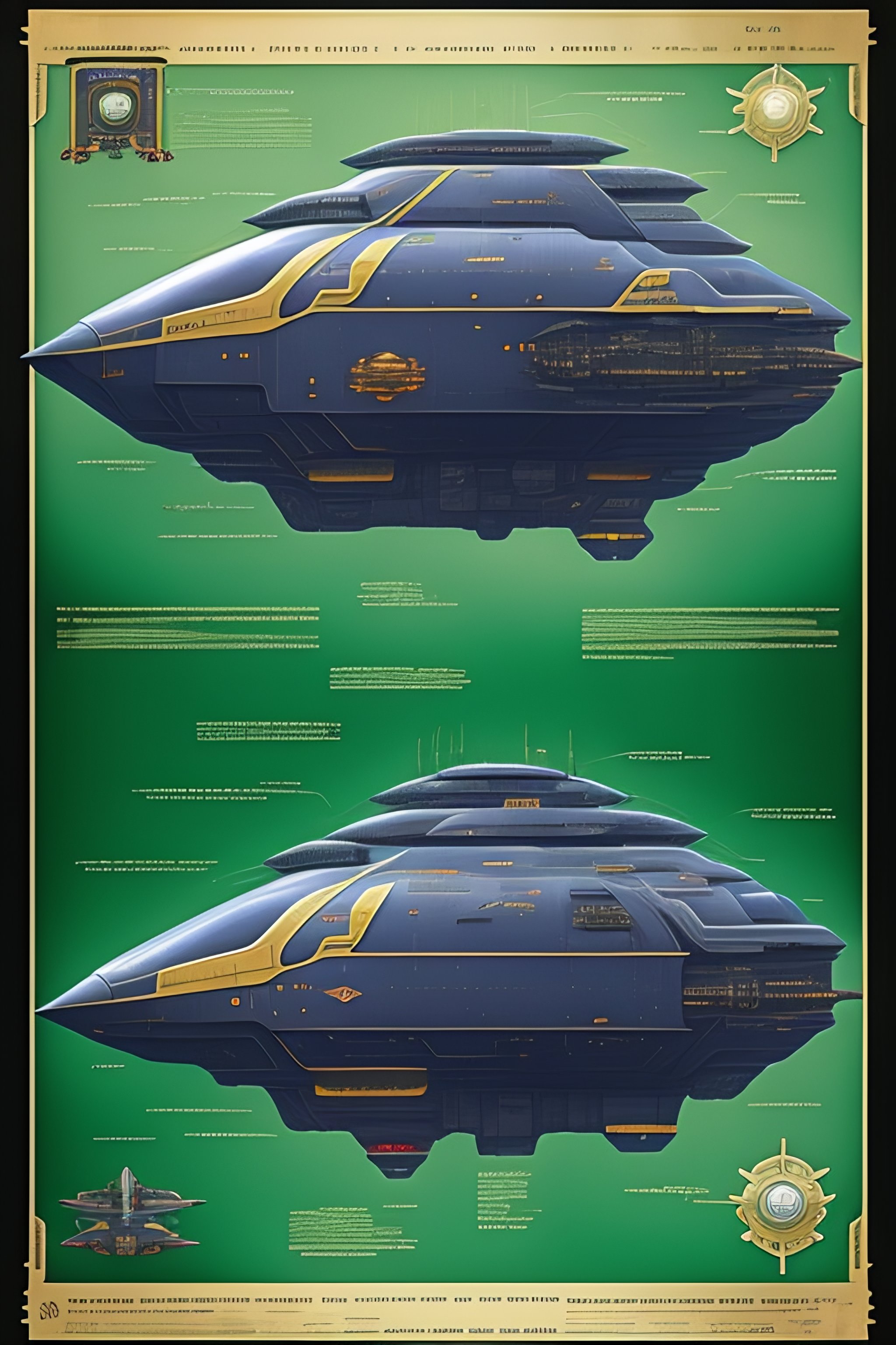 Lexica - Giant mecha neo zeon blueprint highly detailed