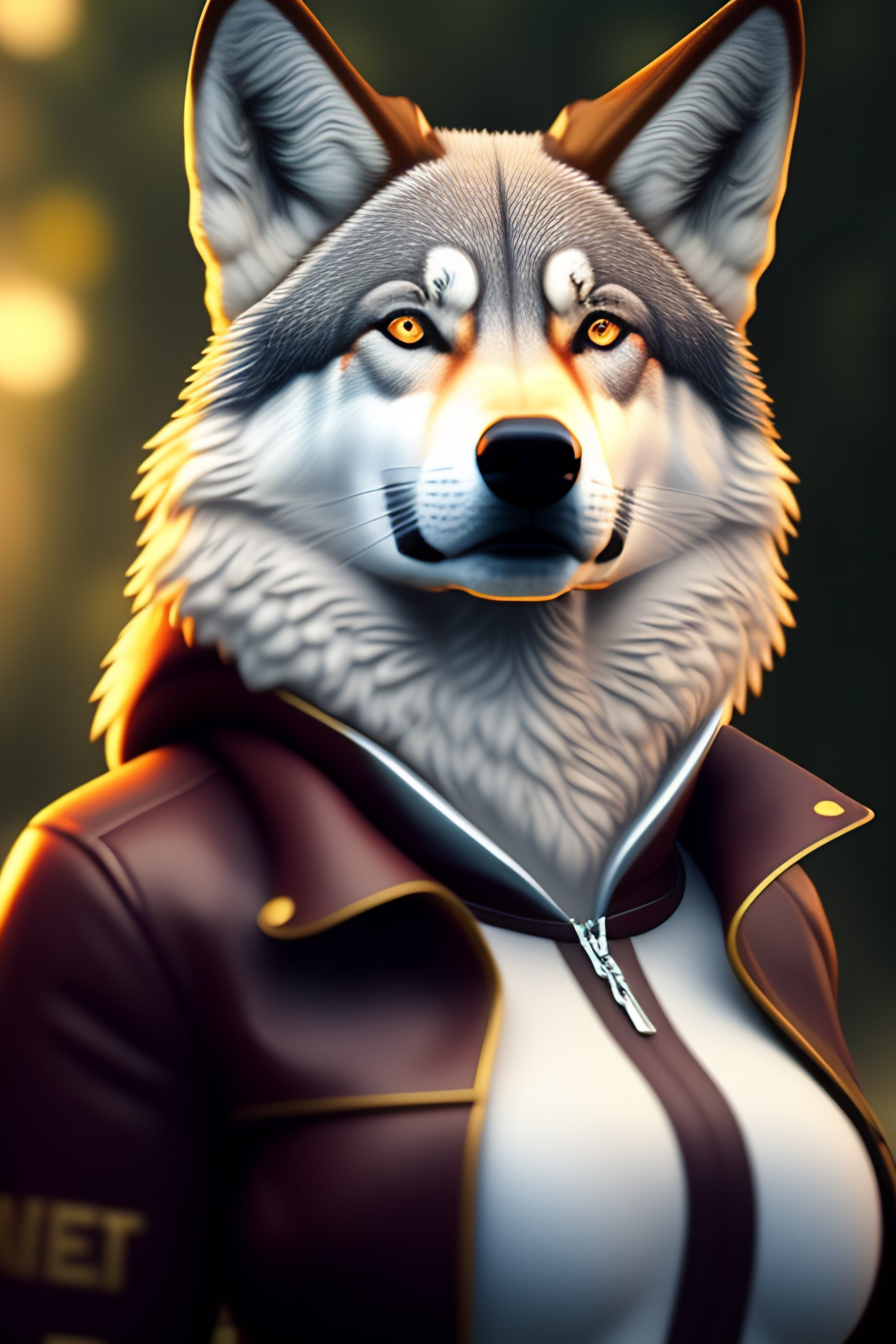 Lexica - Realistic Wolf Girl, nya, acaunt for Tinder, fullbody