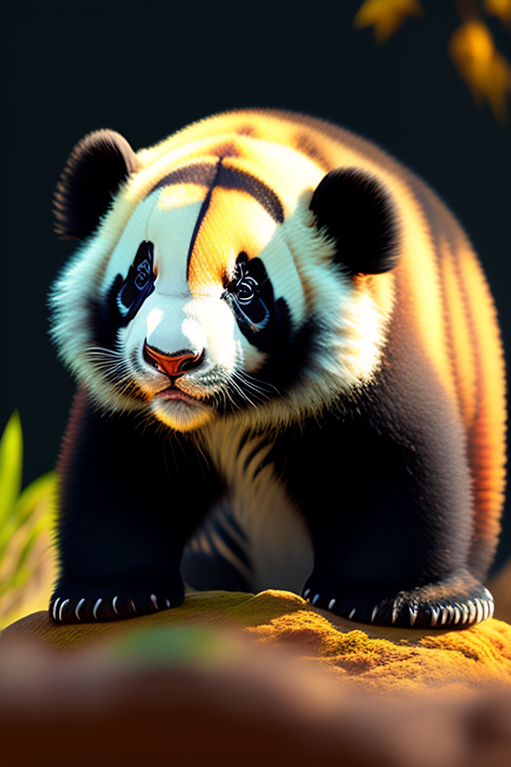 Lexica - Tiger panda mix cute