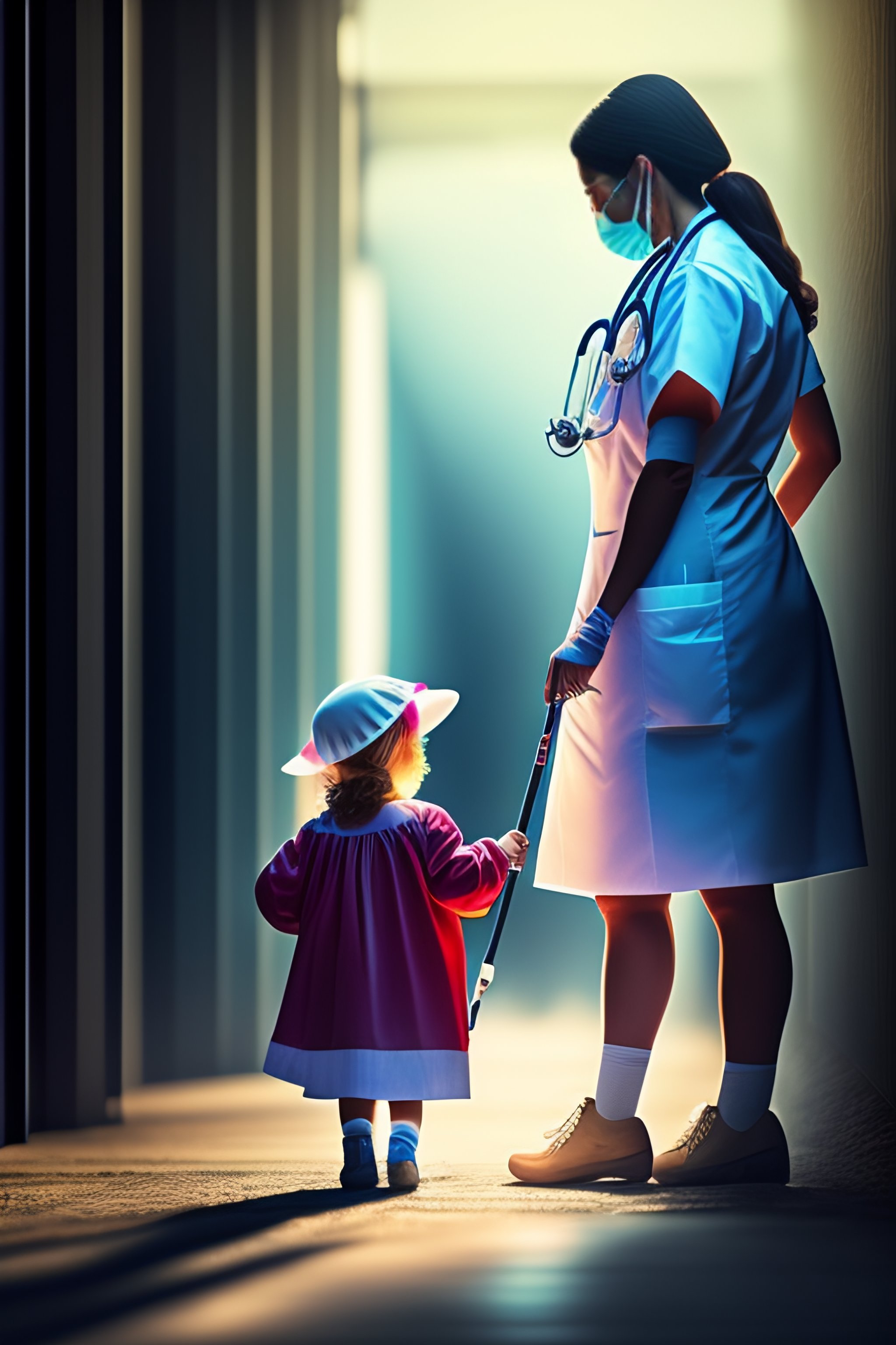 Lexica - Nurse with a sirnge in one hand