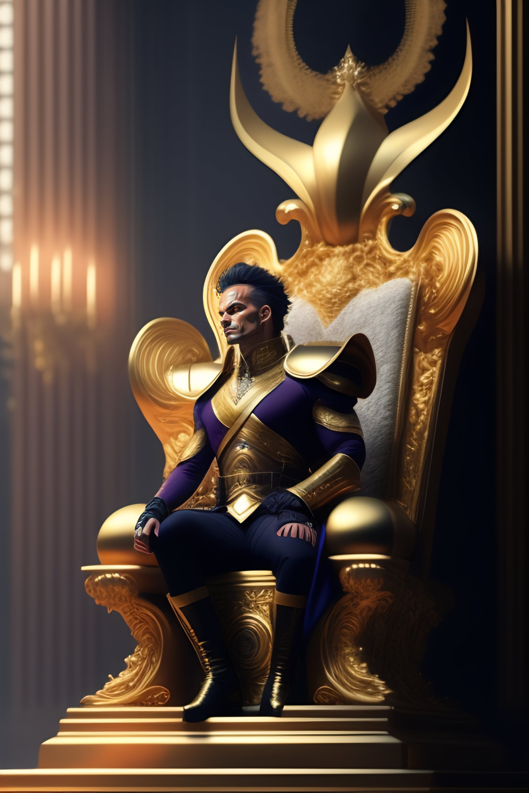 Lexica - Dio from jojo's bizarre adventure sitting on a throne, matte ...