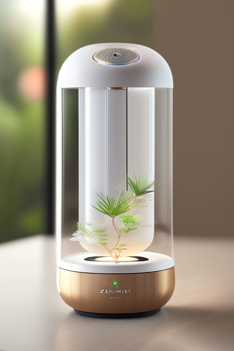 Lexica - The ZenMist Aura Diffuser combines tranquility and elegance in its minimalist ...