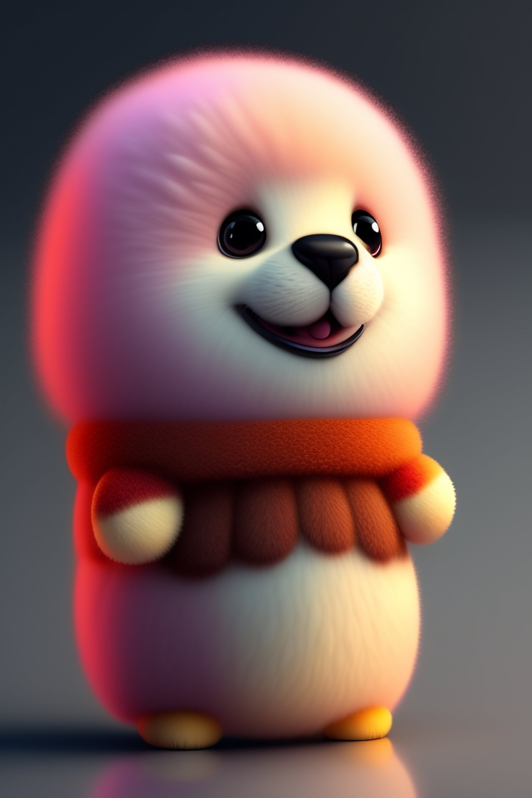 Lexica - Design me one cute, soft, fluffy, charming character that ...