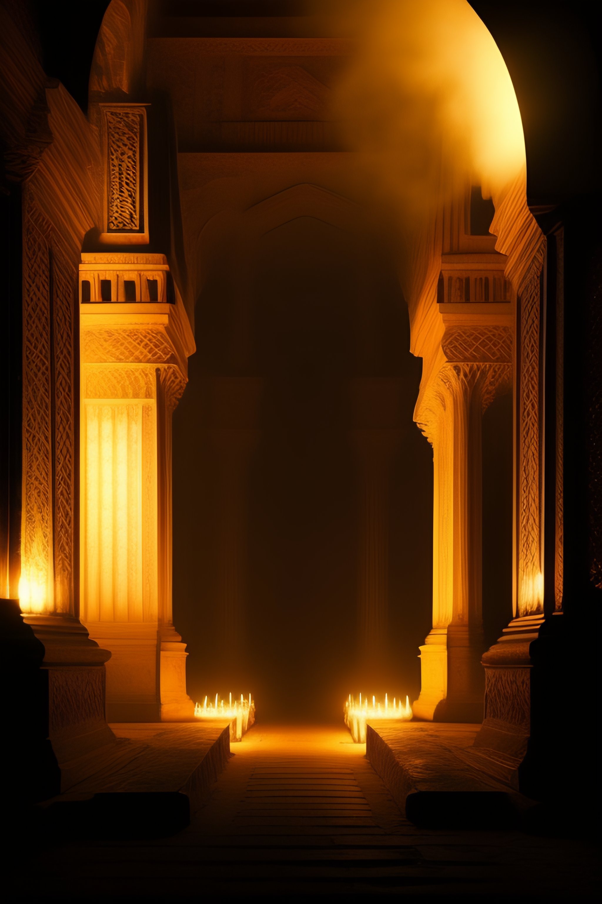 Lexica - Intricate, crisp, noisy, hell, cave, volumetric, dark ...