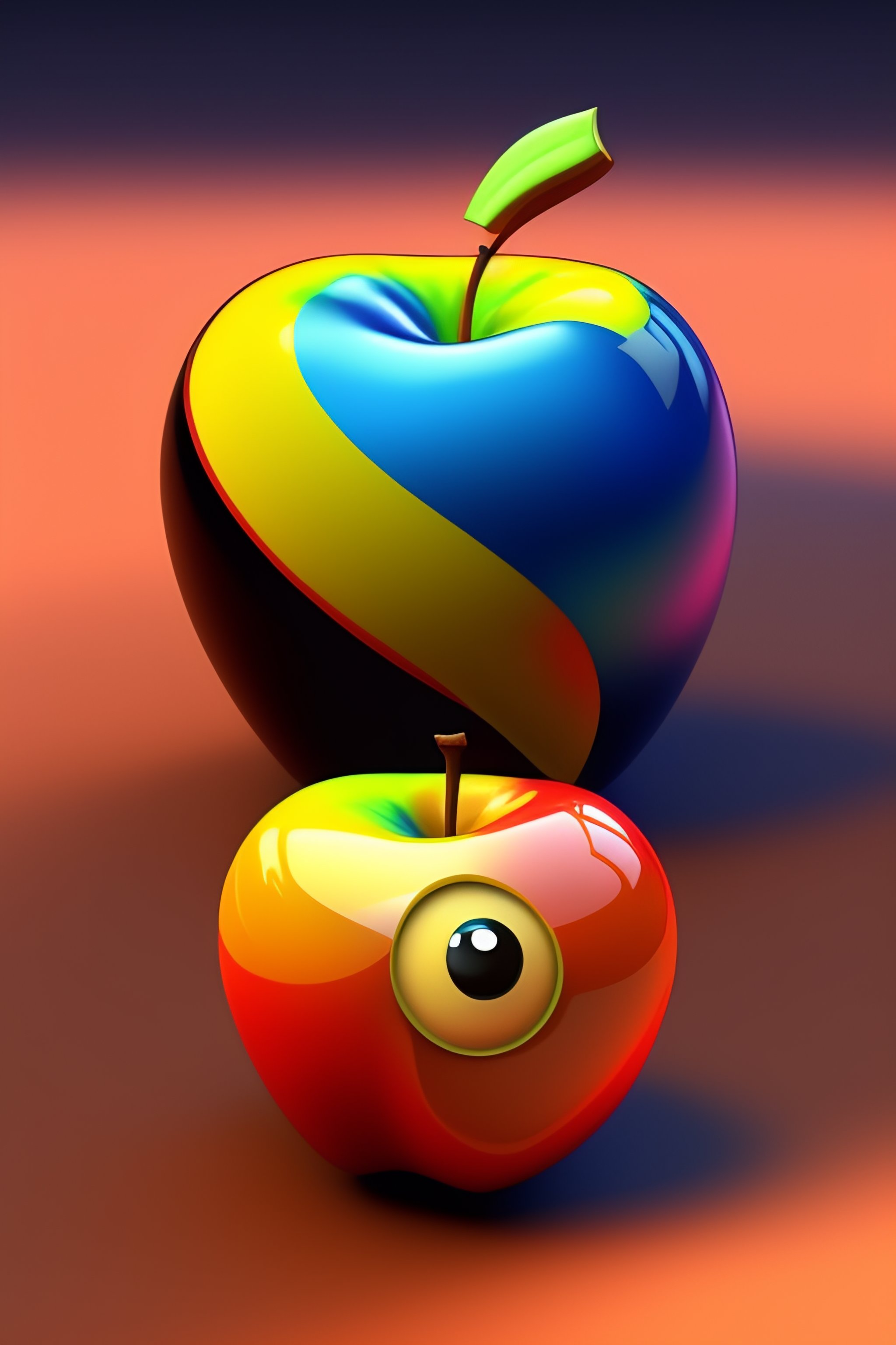 Lexica - Apple cartoon Pixar style