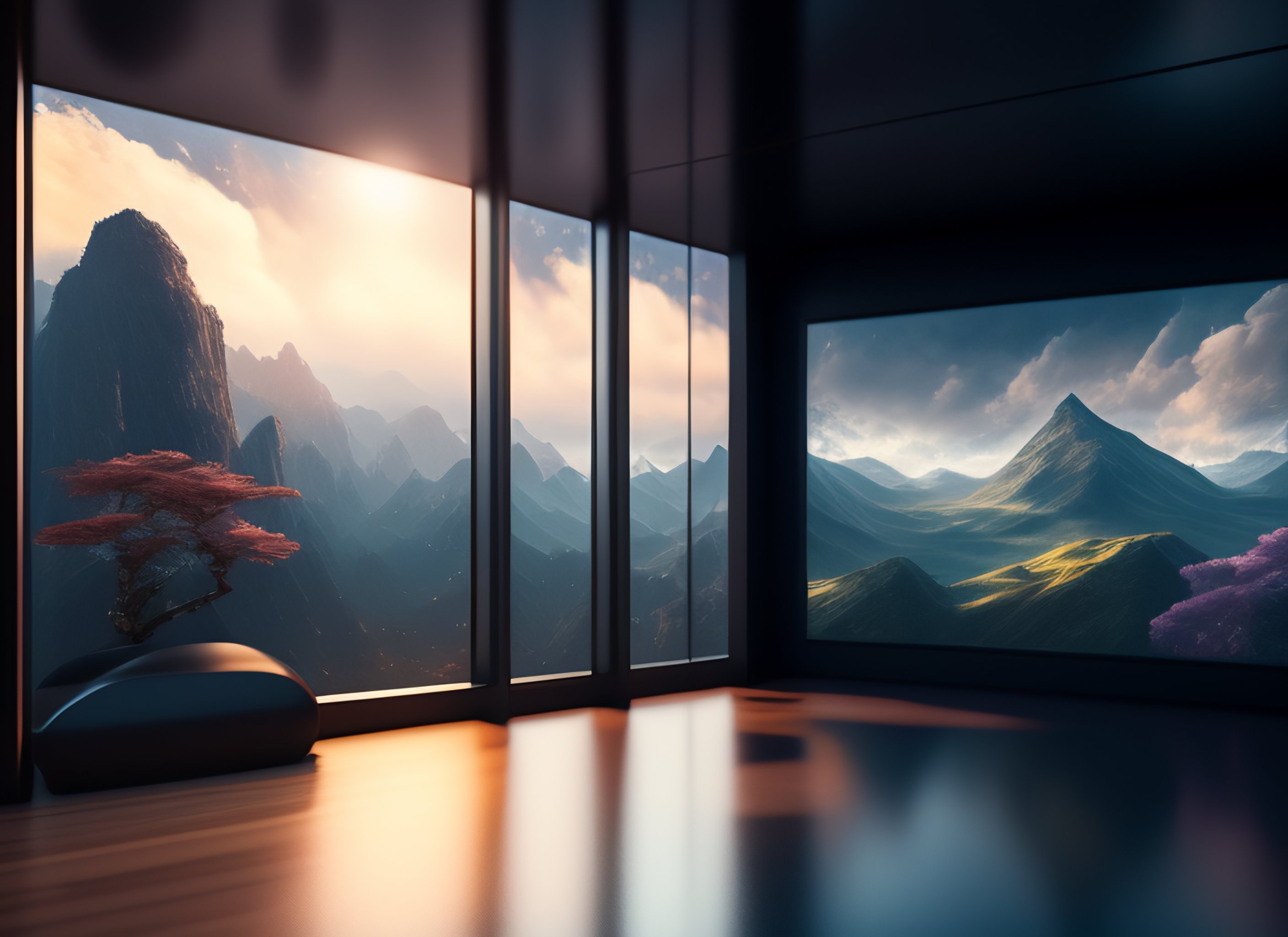 Lexica - Epic shot of a huge lighting in a beautiful glass box, complex ...