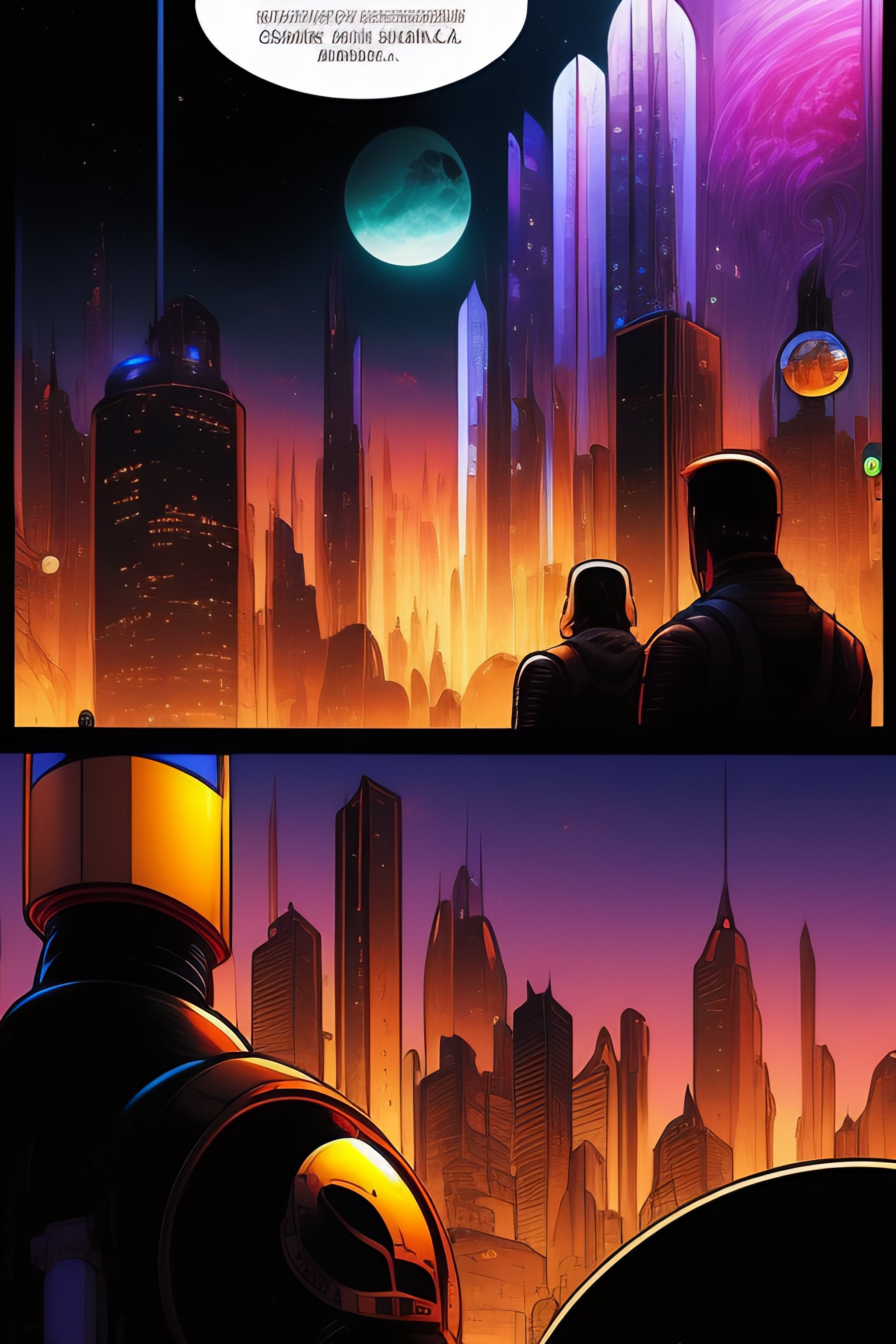 Lexica - A comic book panel about robots taking over the world ...