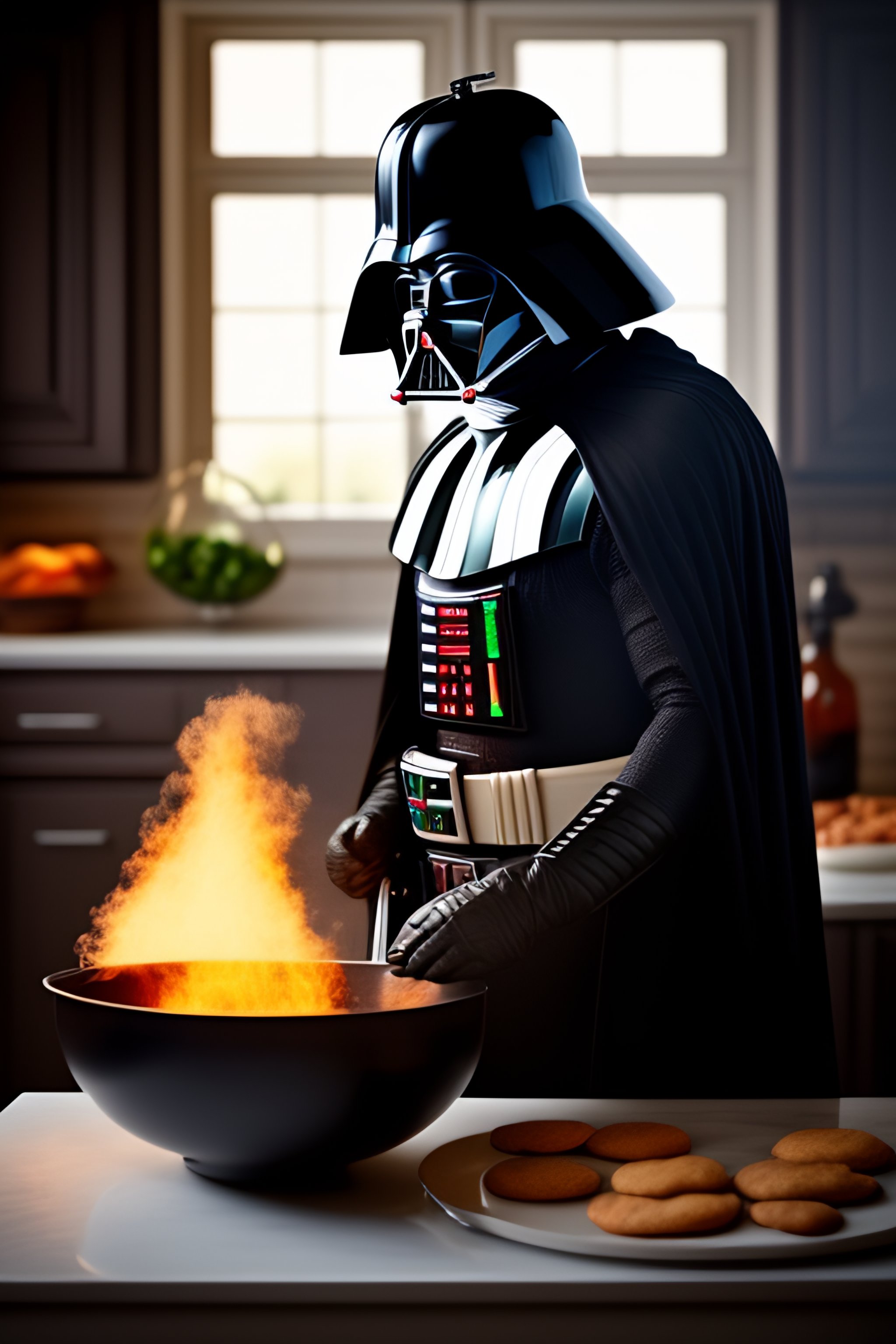 Lexica - Darth vader cooking some cookies