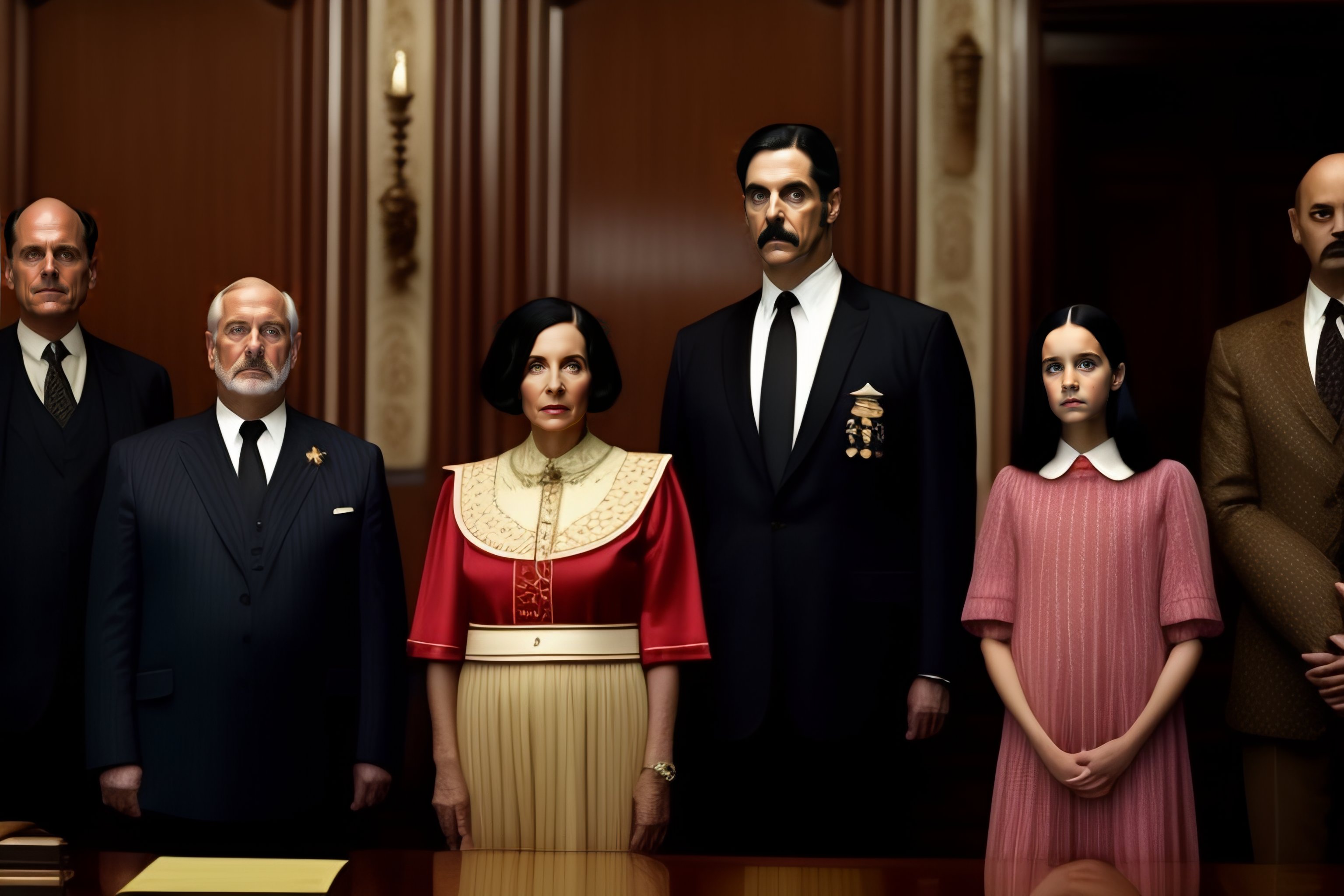 Lexica - Addams family directed by wes anderson