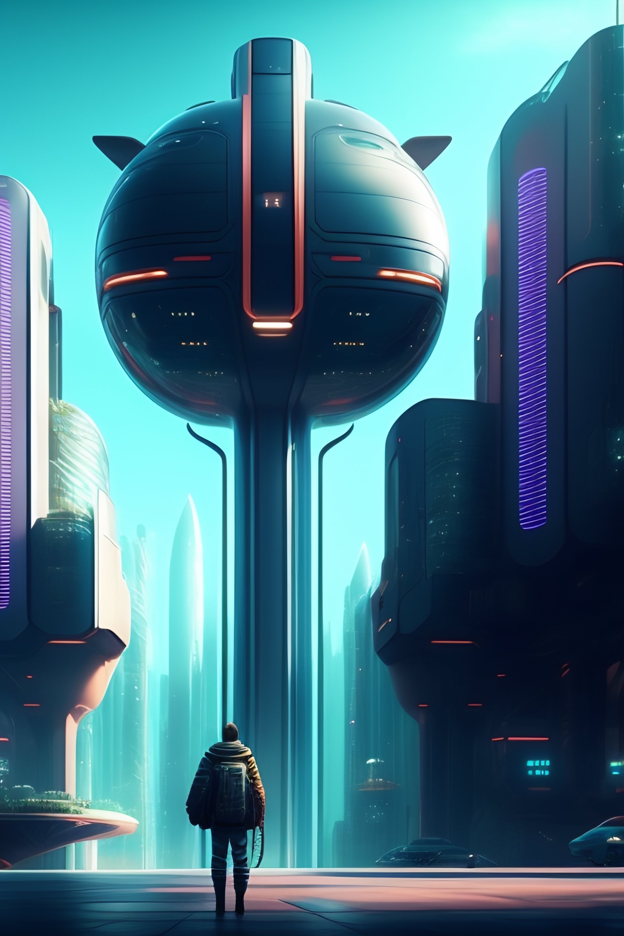 Lexica - Tinkaton pokemon futuristic 8k in futuristic city