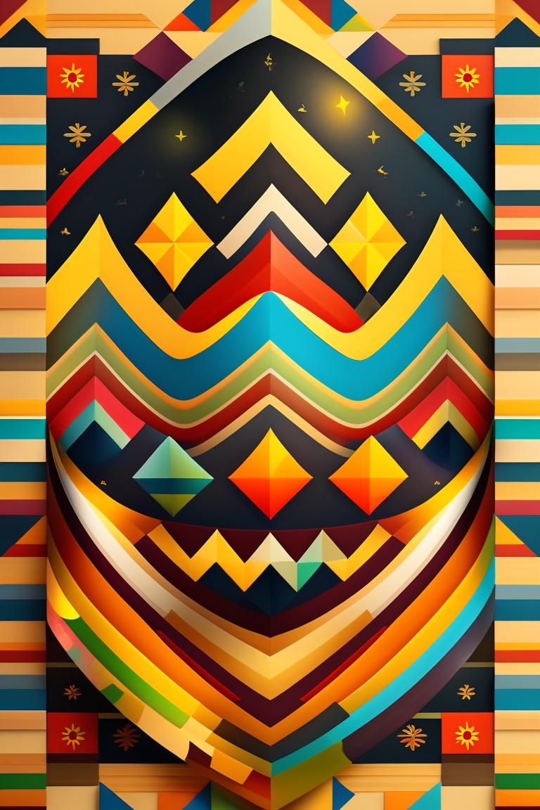 Lexica - Fiesta wall art, tribal pattern