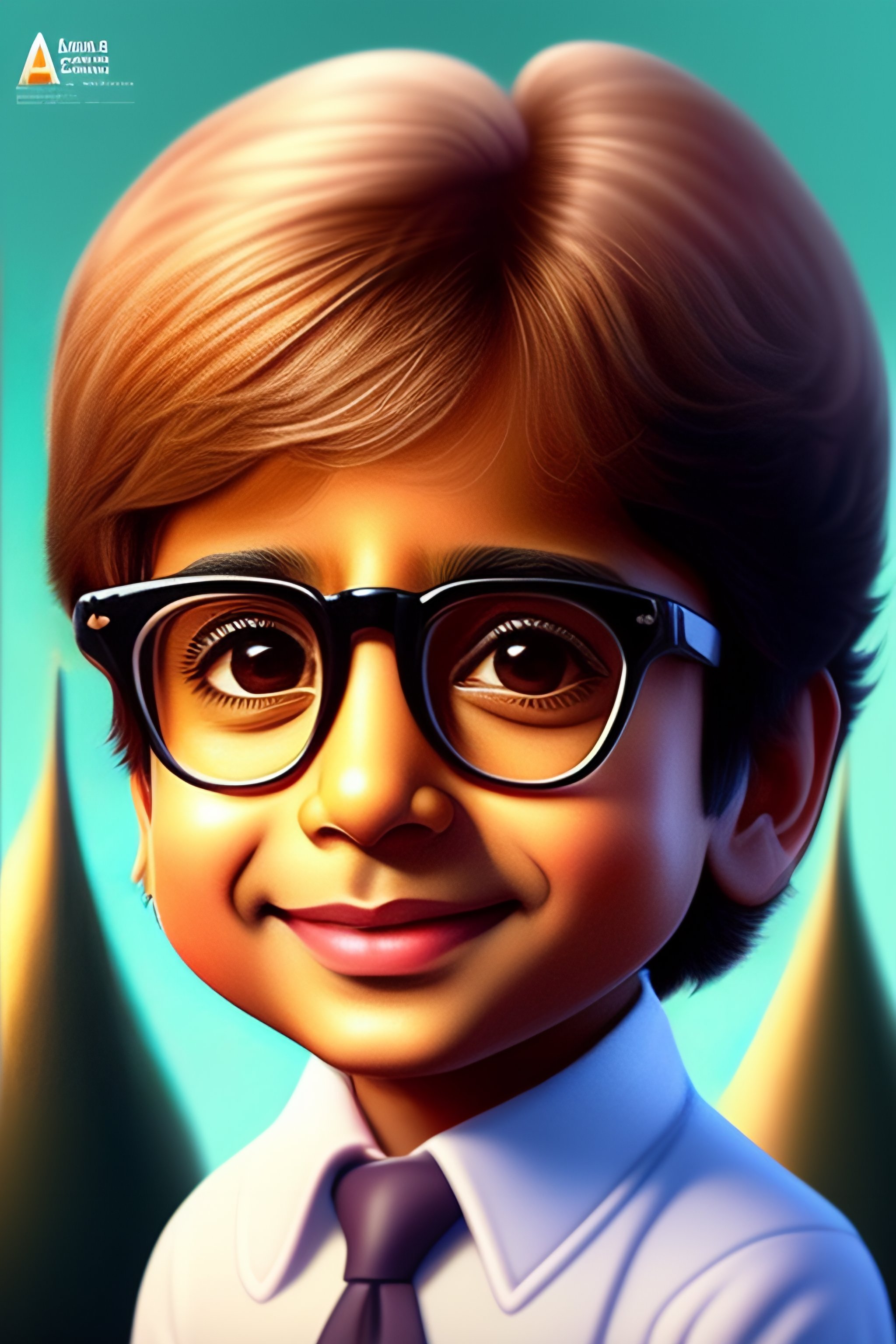 Lexica - Amitabh Bachchan, Cute and adorable cartoon, baby face ...