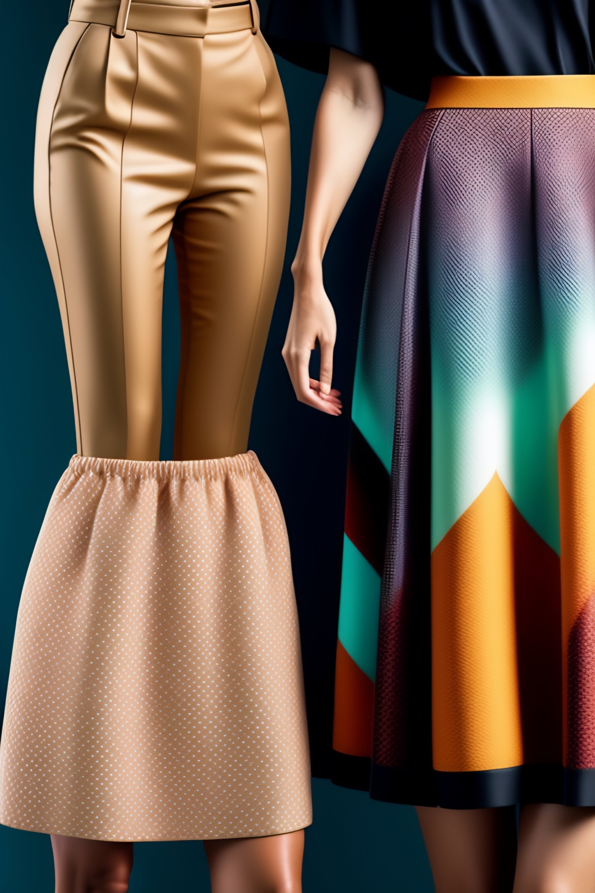 Lexica - Abstract sewing patterns for skirt and texture