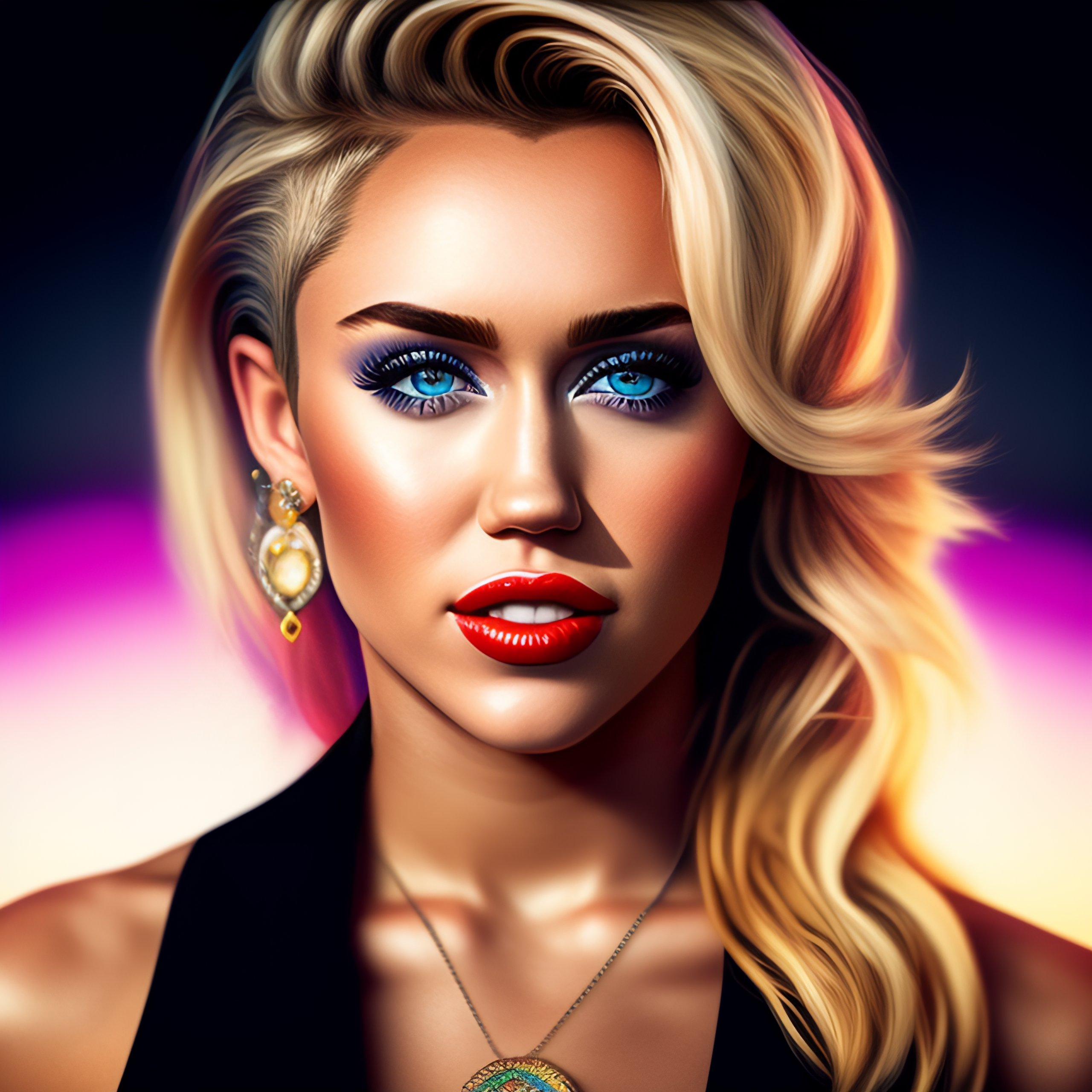 Lexica - Headshot of miley cyrus hyperrealistic high quality